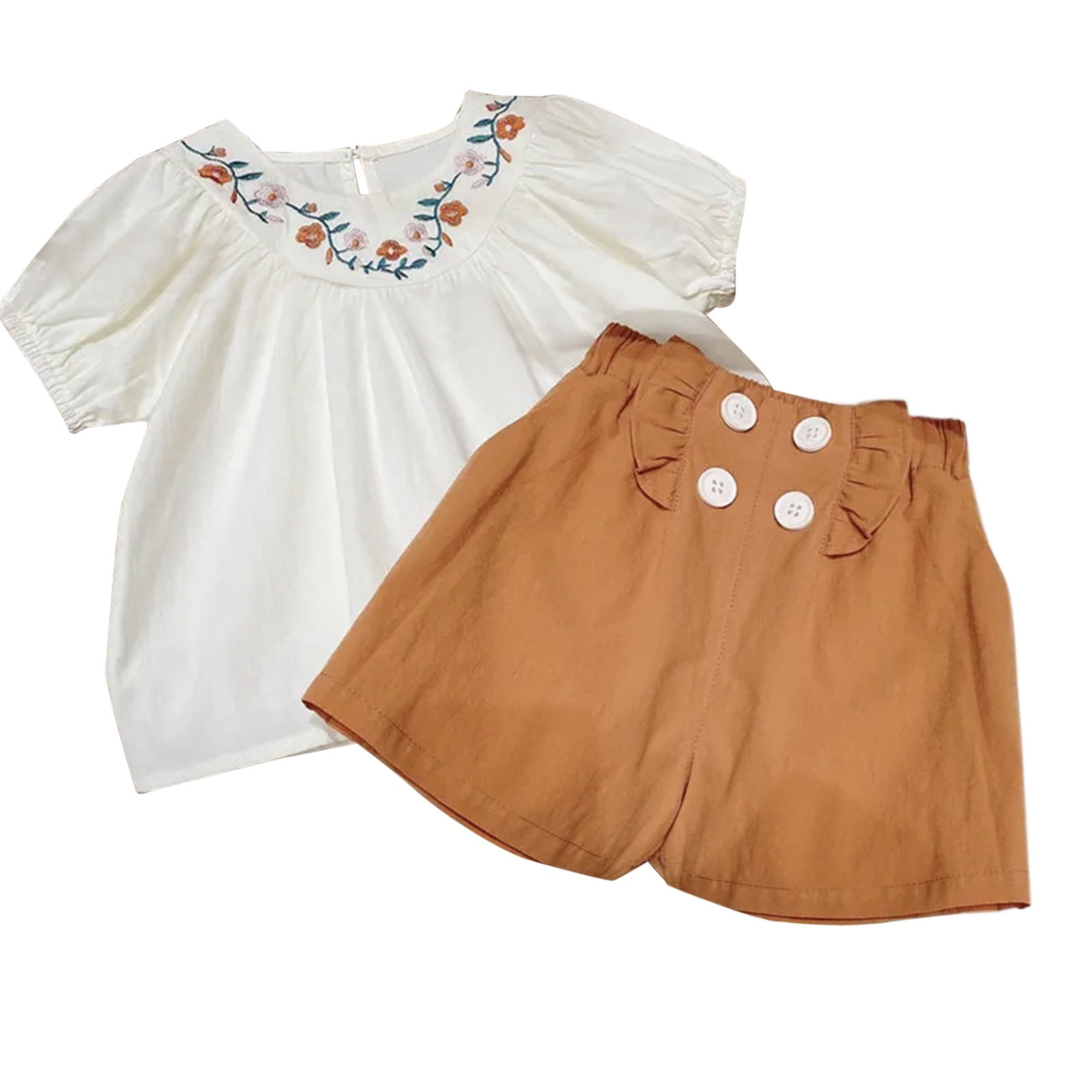 Cathalem Tween Girls Fashion Top and Shorts Set Little Girls Summer 2 ...
