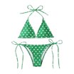 LIORA Women's Triangle Top Side Tie Bikini Swimsuit, Brazilian Style ...