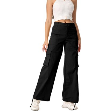 Babysbule Women High Waist Casual Wide Leg Long Pants Women's Color ...