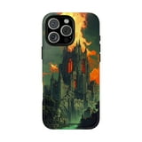 Cathedral Arches Orange Green Ancient Gothic Architecture Art Phone ...