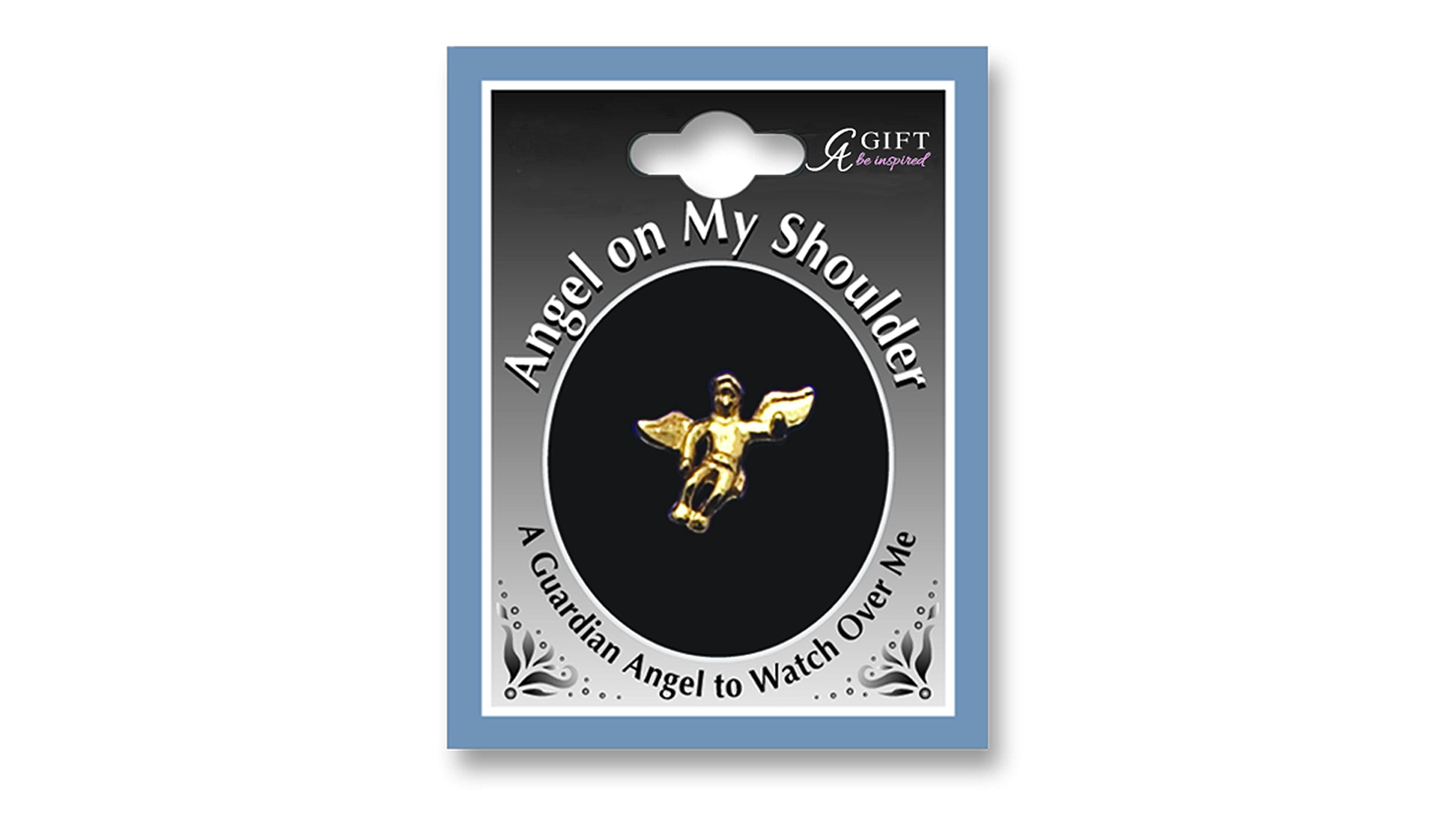 Cathedral Art Guardian Angel Inspirational Jewelry, Gold Tone Lapel Pin ...