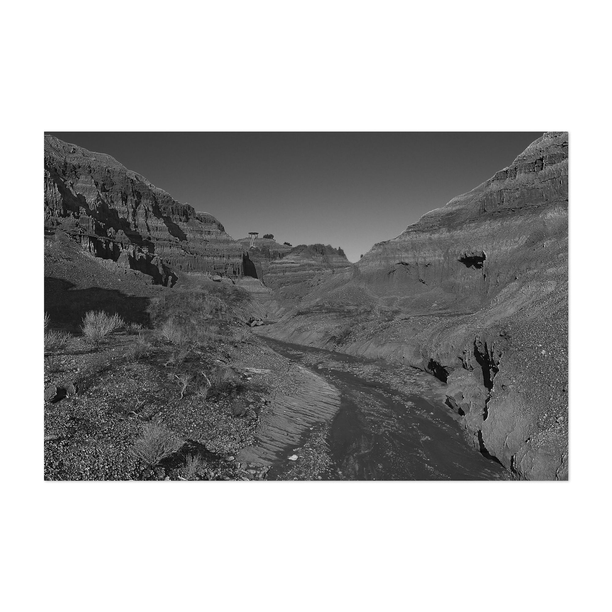 Cathedral Gorge State Park - Photography Desert Black and White ...