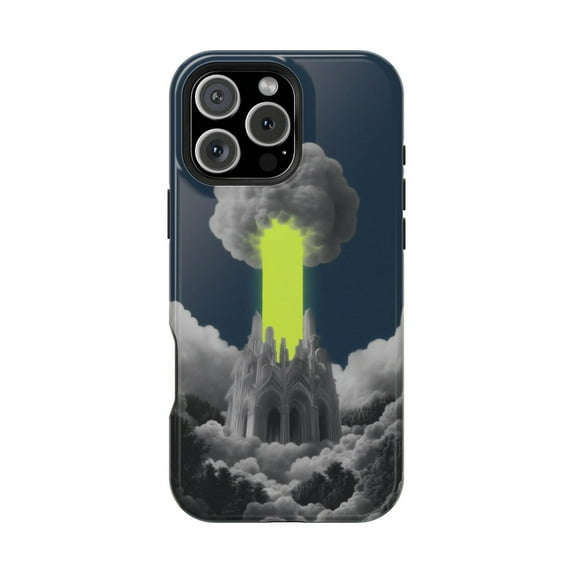 Cathedral Gray Cloud Surreal Rain Mystical Landscape Phone Case with ...