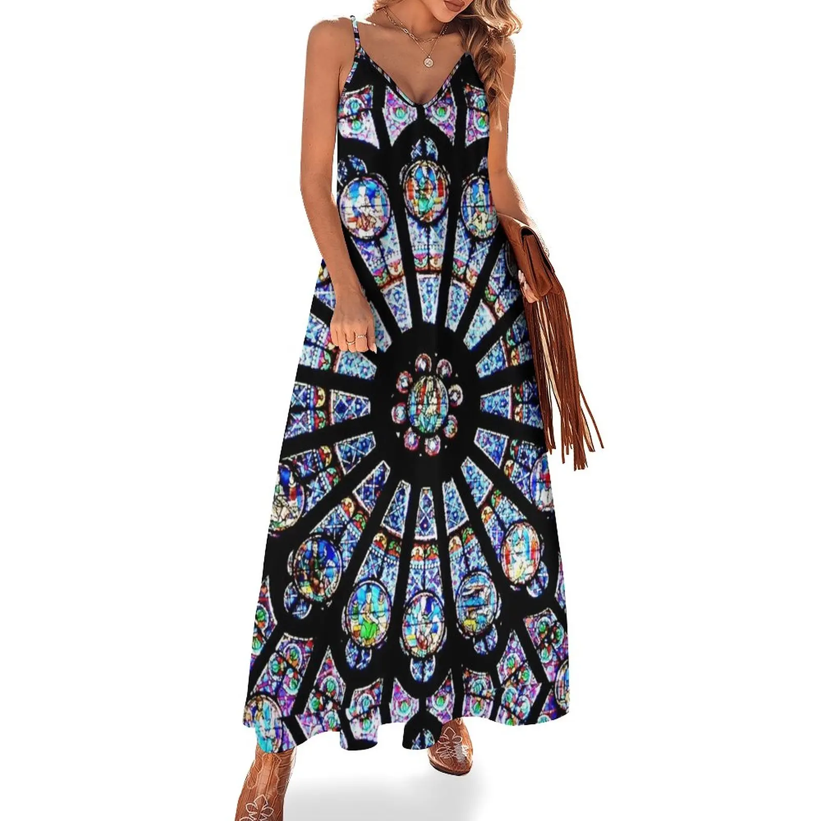 Cathedral Stained Glass Sleeveless Dress long sleeve dress womens ...