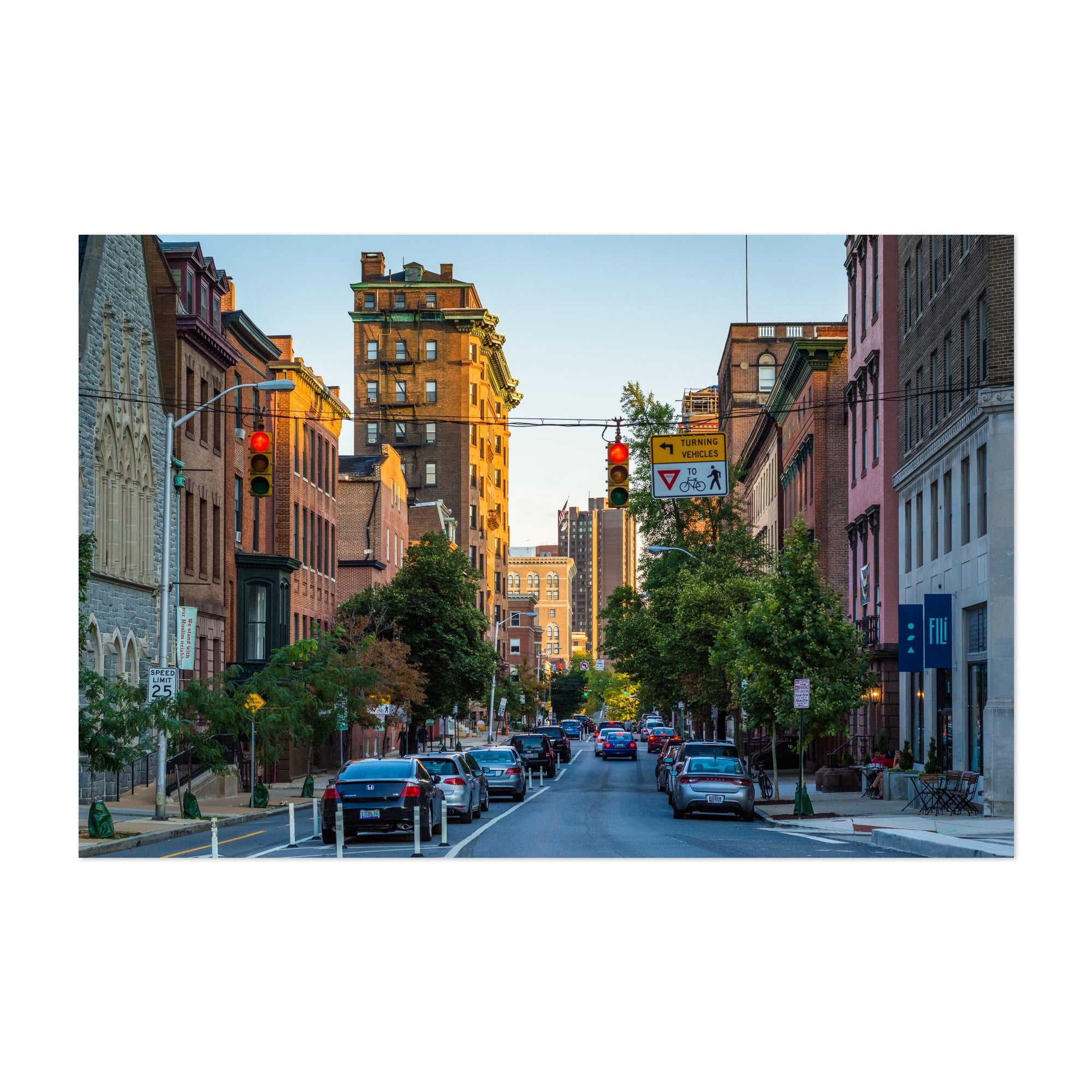Cathedral Street - Baltimore Maryland Photography Cityscape Street ...