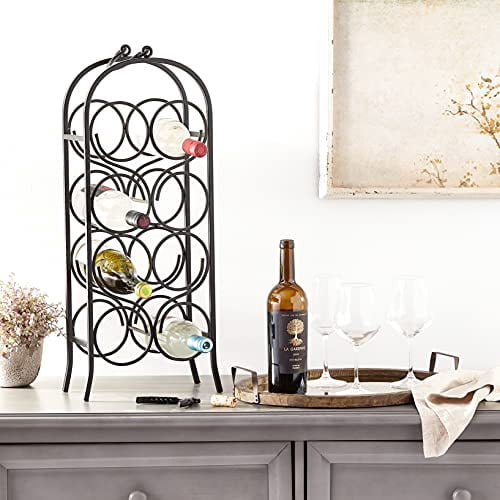 Cathedral Wine Arch, Black - 8 Bottle - Walmart.com