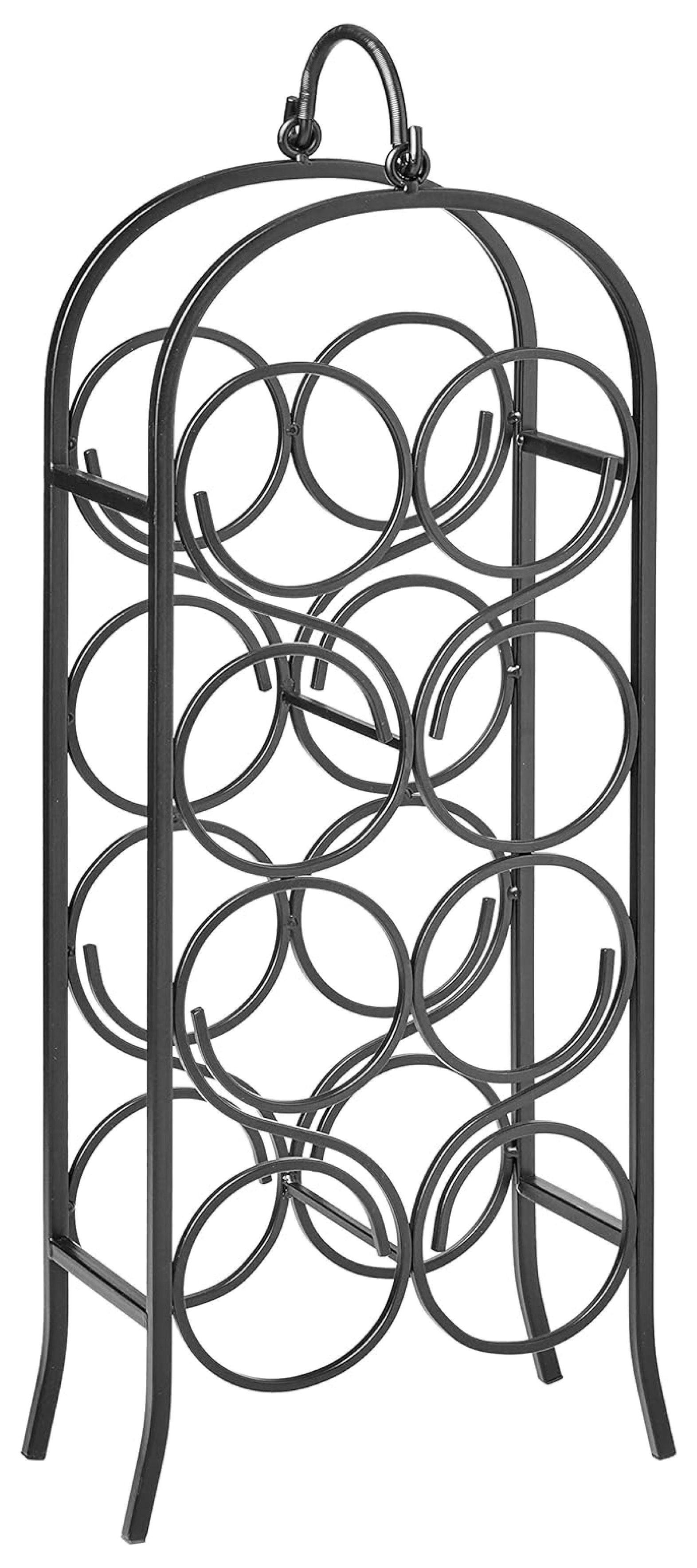 Cathedral Wine Arch, Black - 8 Bottle - Walmart.com