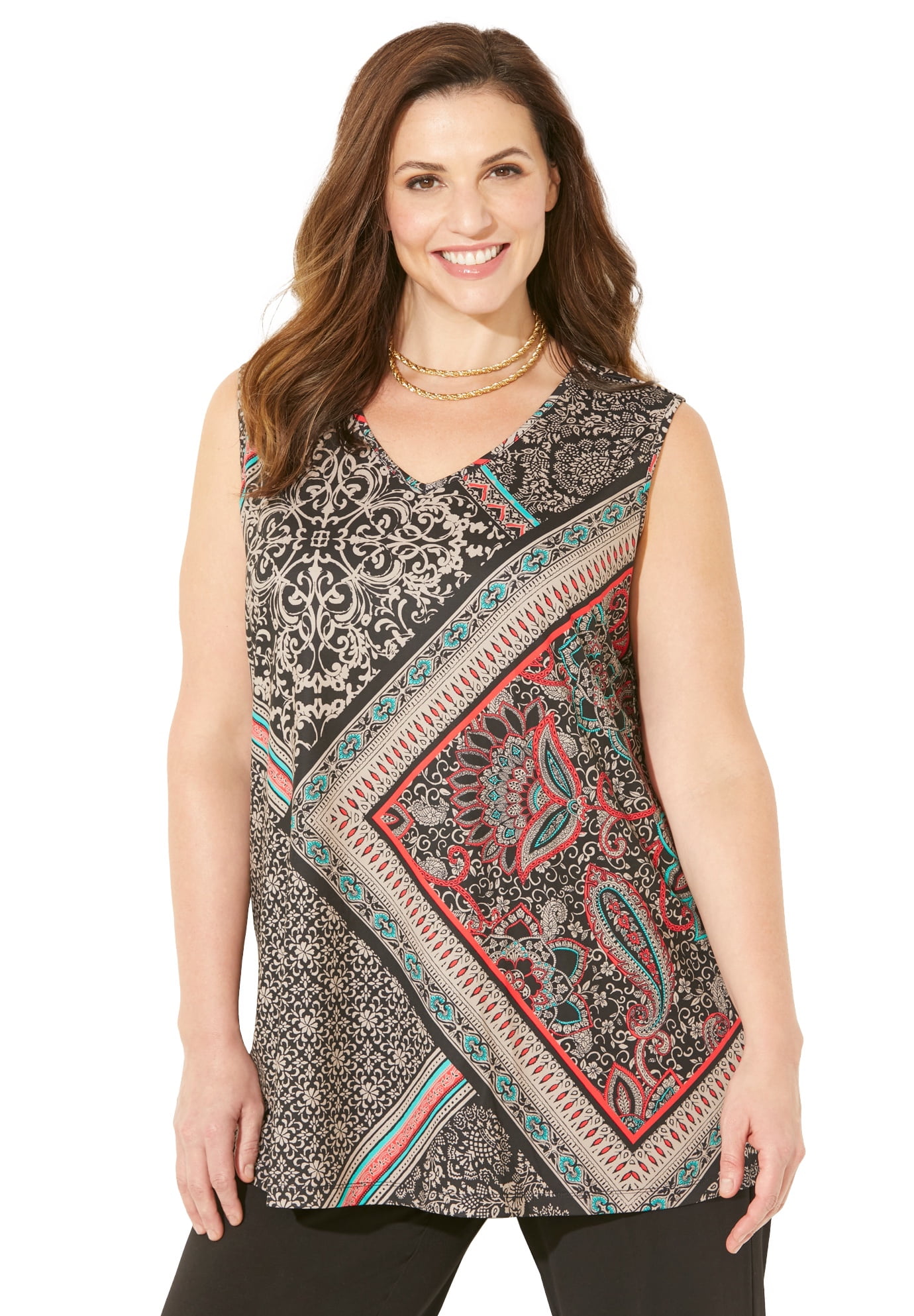 Catherines Women's Plus Size Anywear V-Neck Tank - Walmart.com