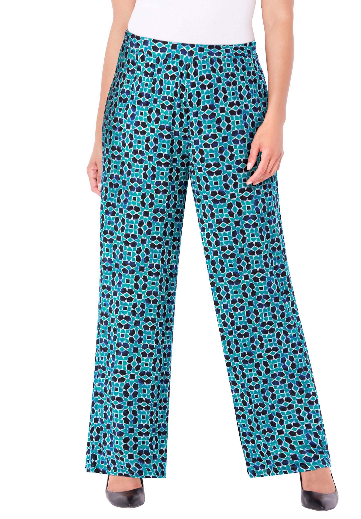 Catherines Women's Plus Size Anywear Wide Leg Pant - Walmart.com