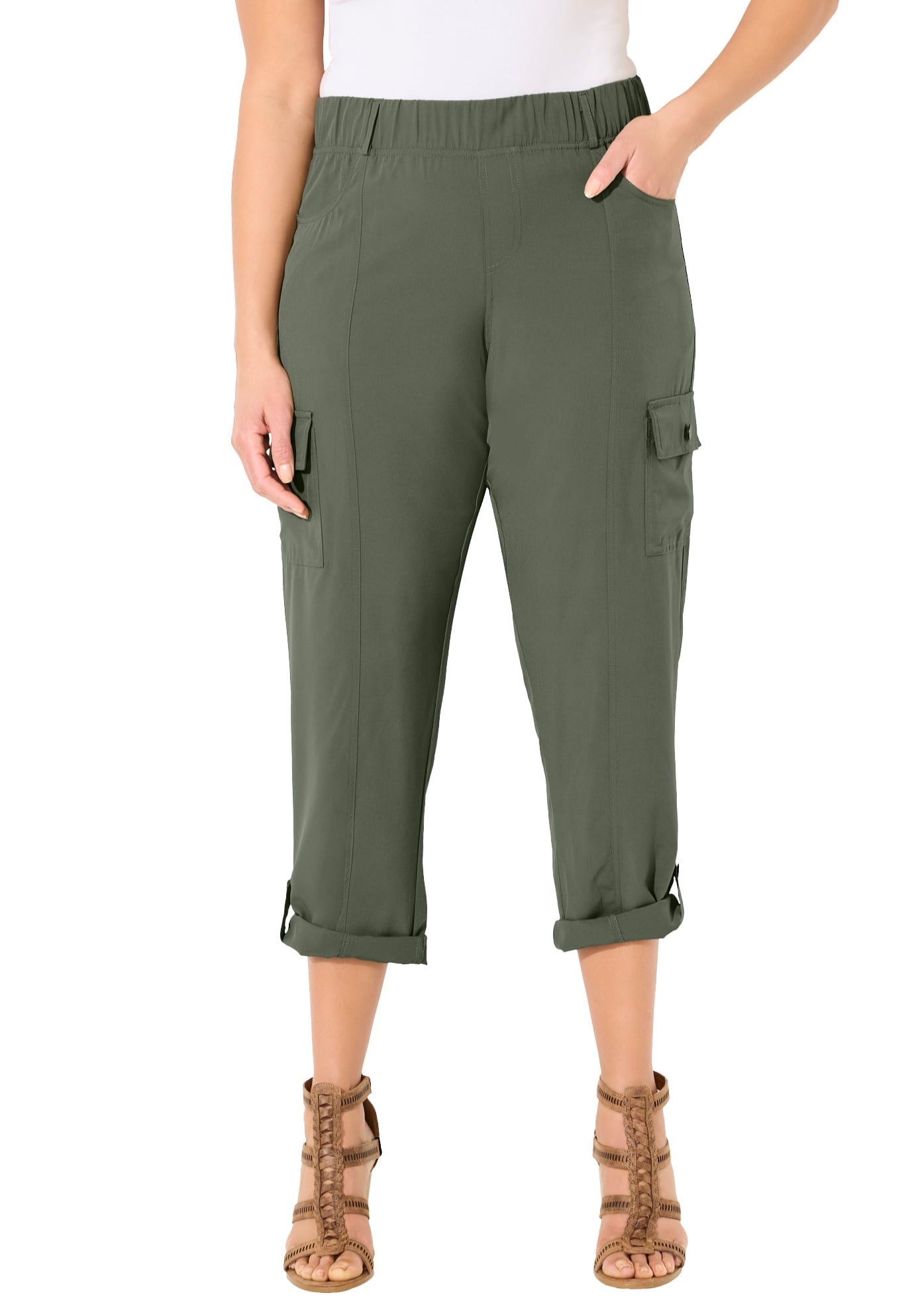 Catherines Women's Plus Size Ari Performance Convertible Cargo Pant ...