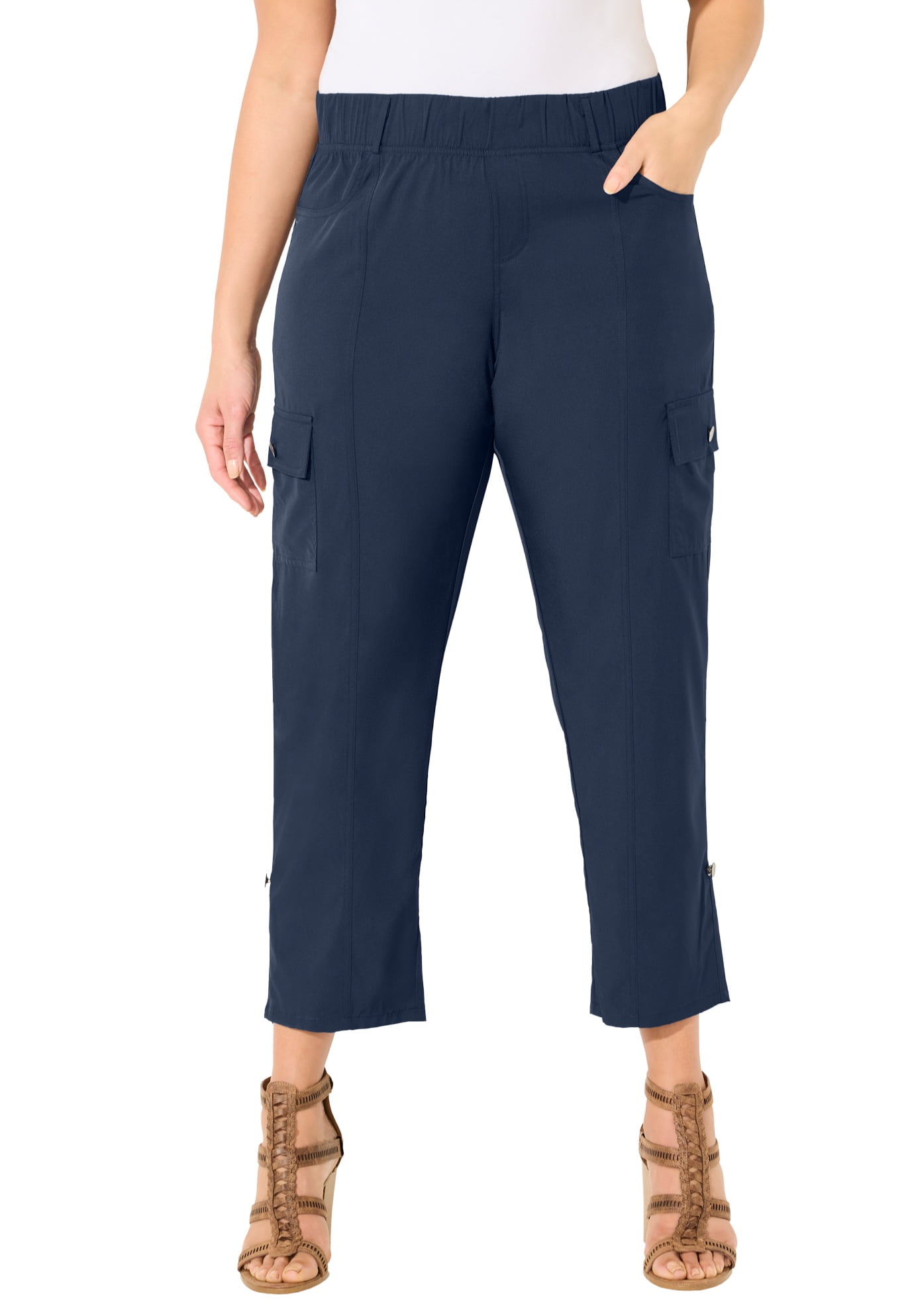 Catherines Women's Plus Size Ari Performance Convertible Cargo Pant ...
