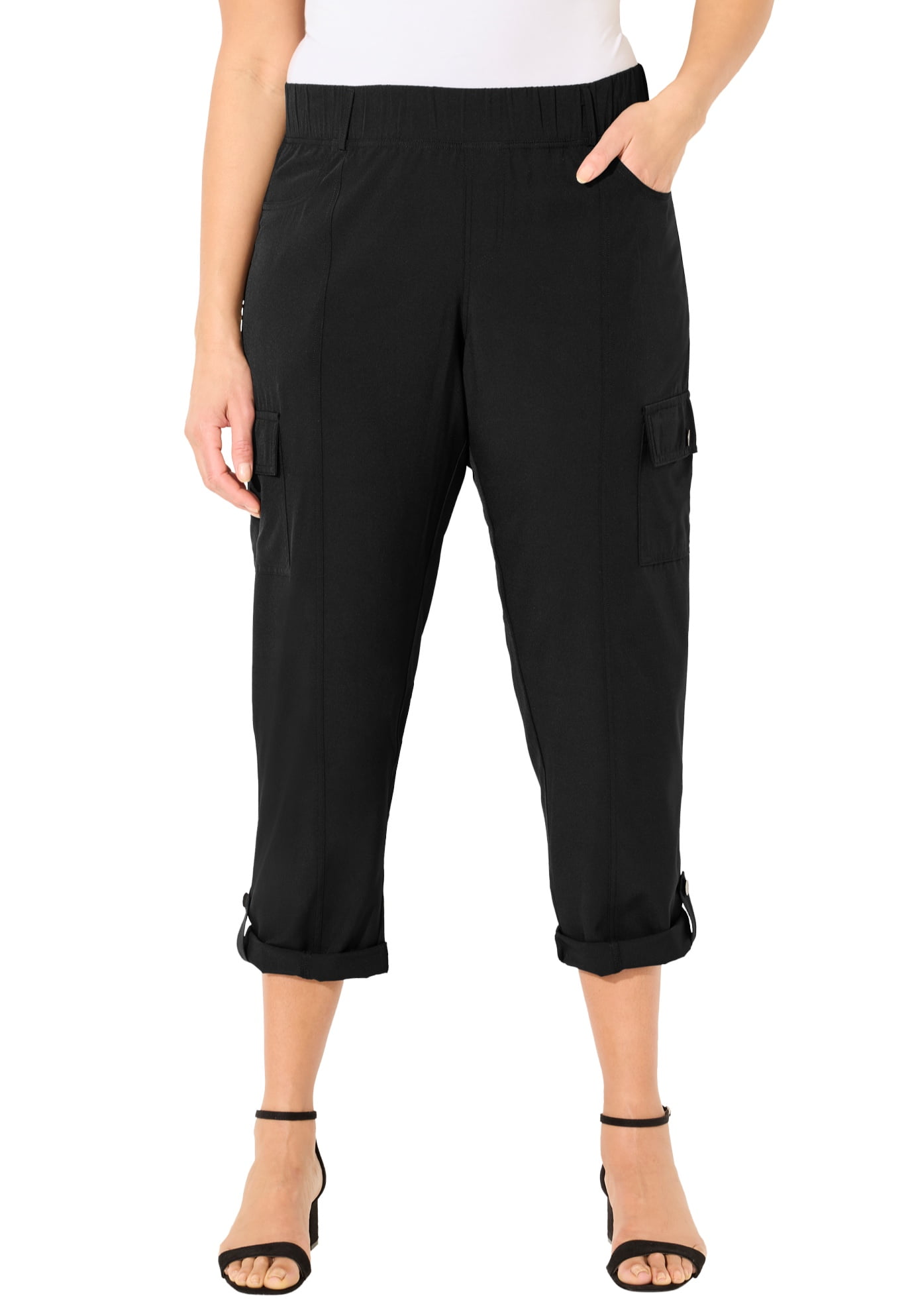 Catherines Women's Plus Size Ari Performance Convertible Cargo Pant ...