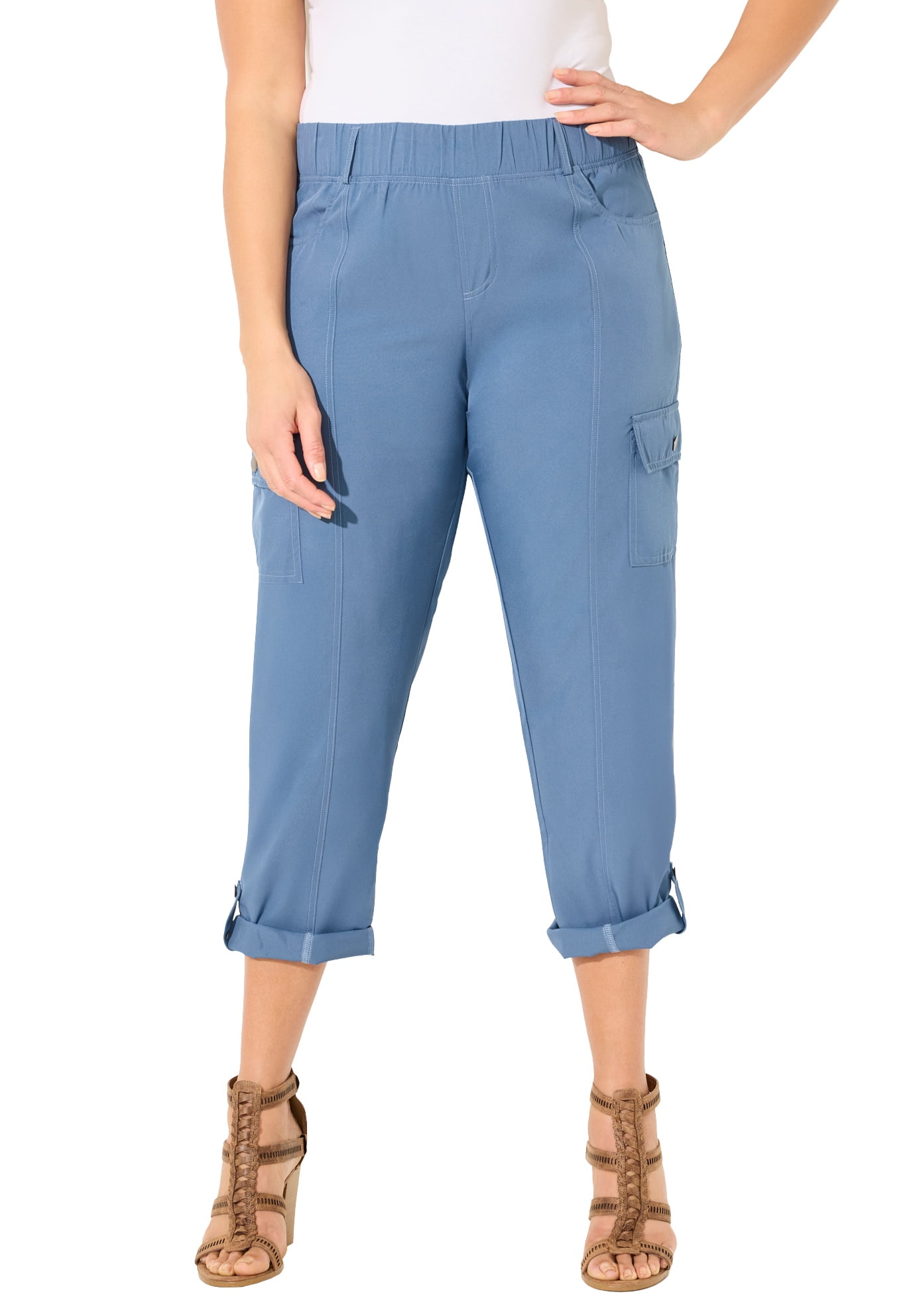 Catherines Women's Plus Size Ari Performance Convertible Cargo Pant ...