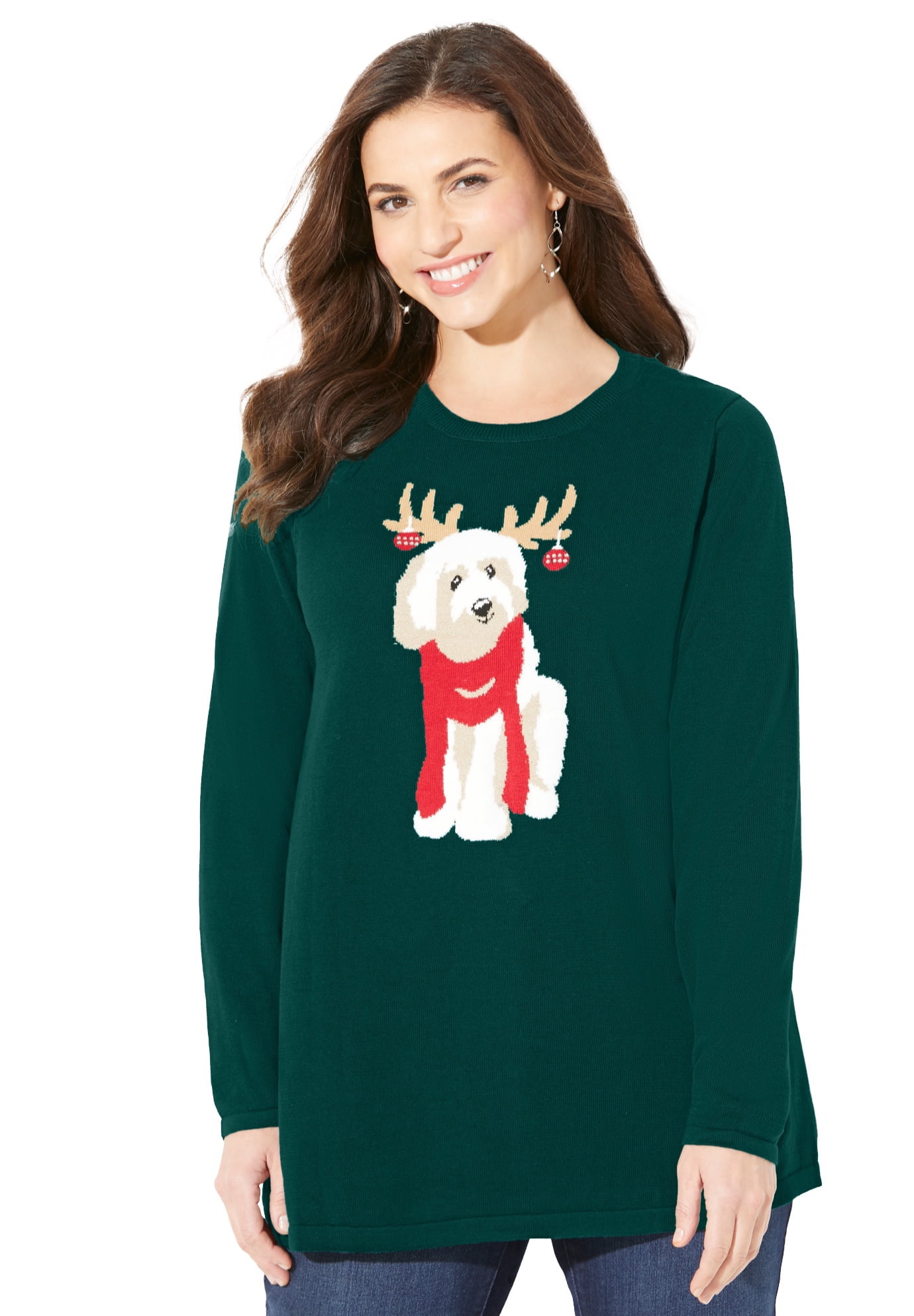 Catherines Women's Plus Size Cozy Whimsy Sweater - Walmart.com