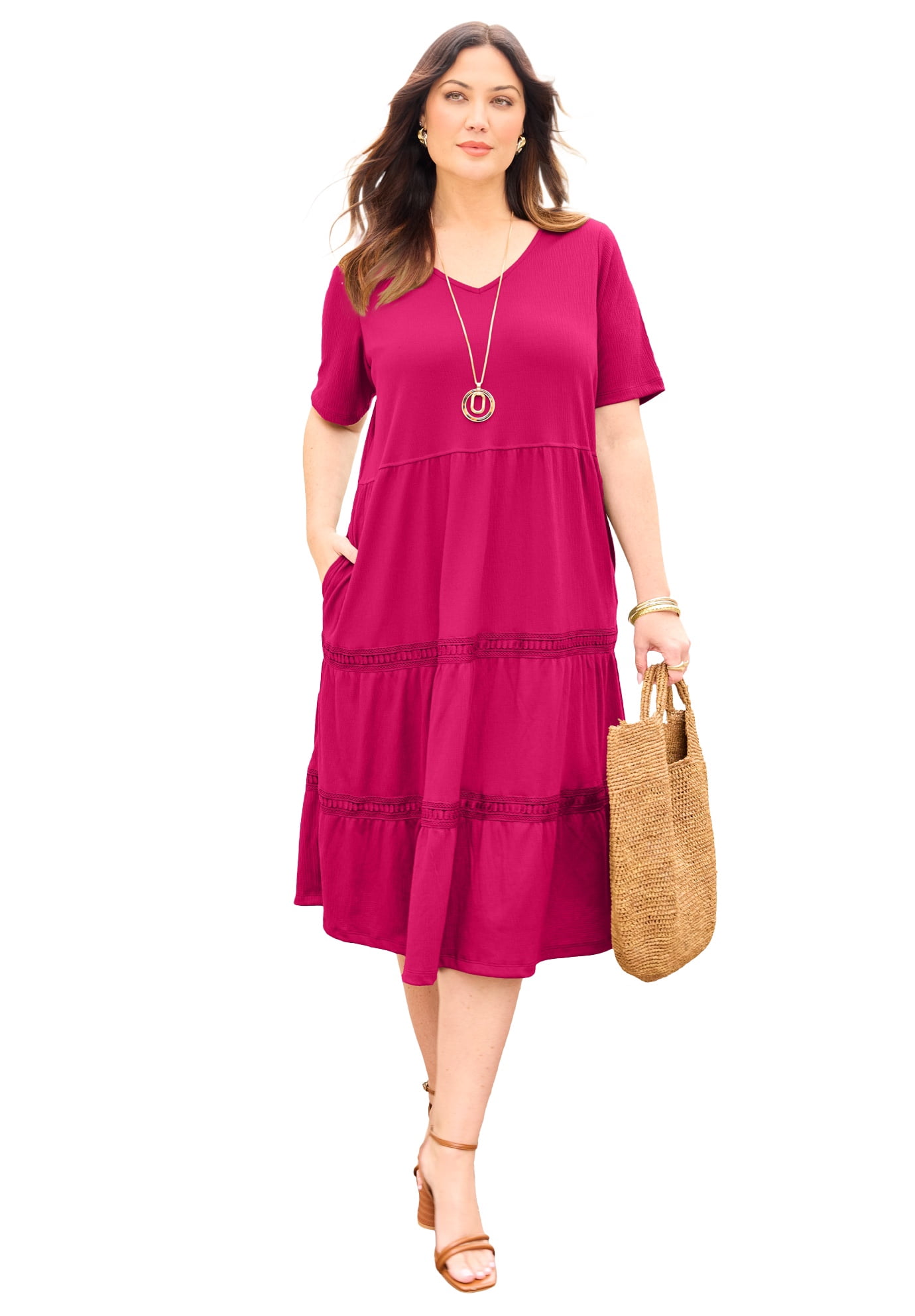 Plus Size Guaze Dressews