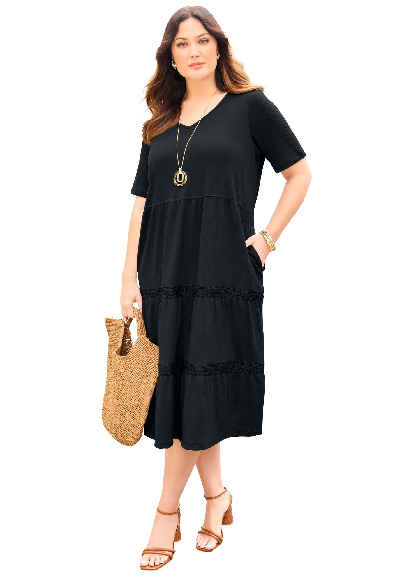 Plus Size Guaze Dressews