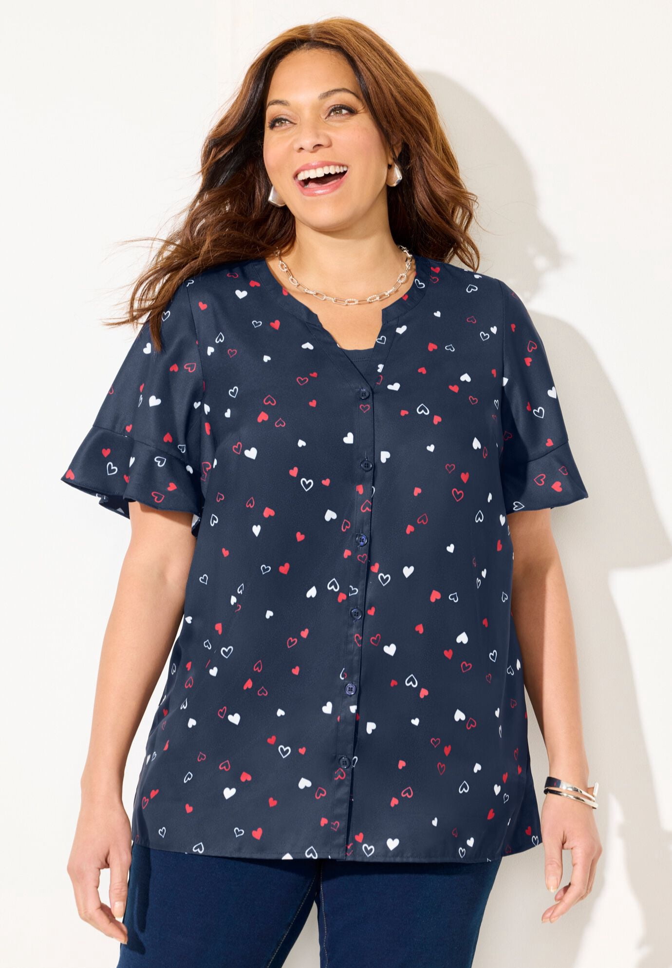 Catherines Women's Plus Size Isabella Romance Blouse - Walmart.com