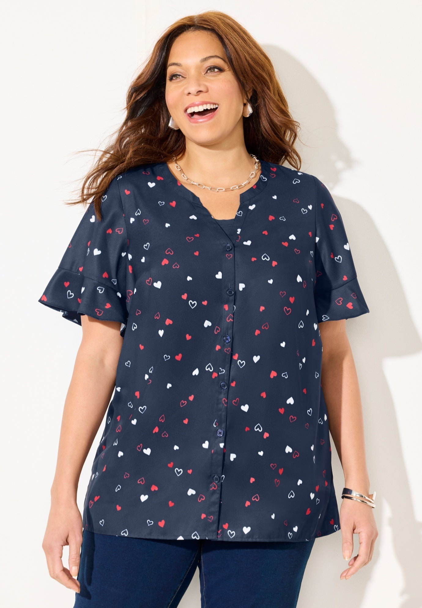 Catherines Women's Plus Size Isabella Romance Blouse - Walmart.com