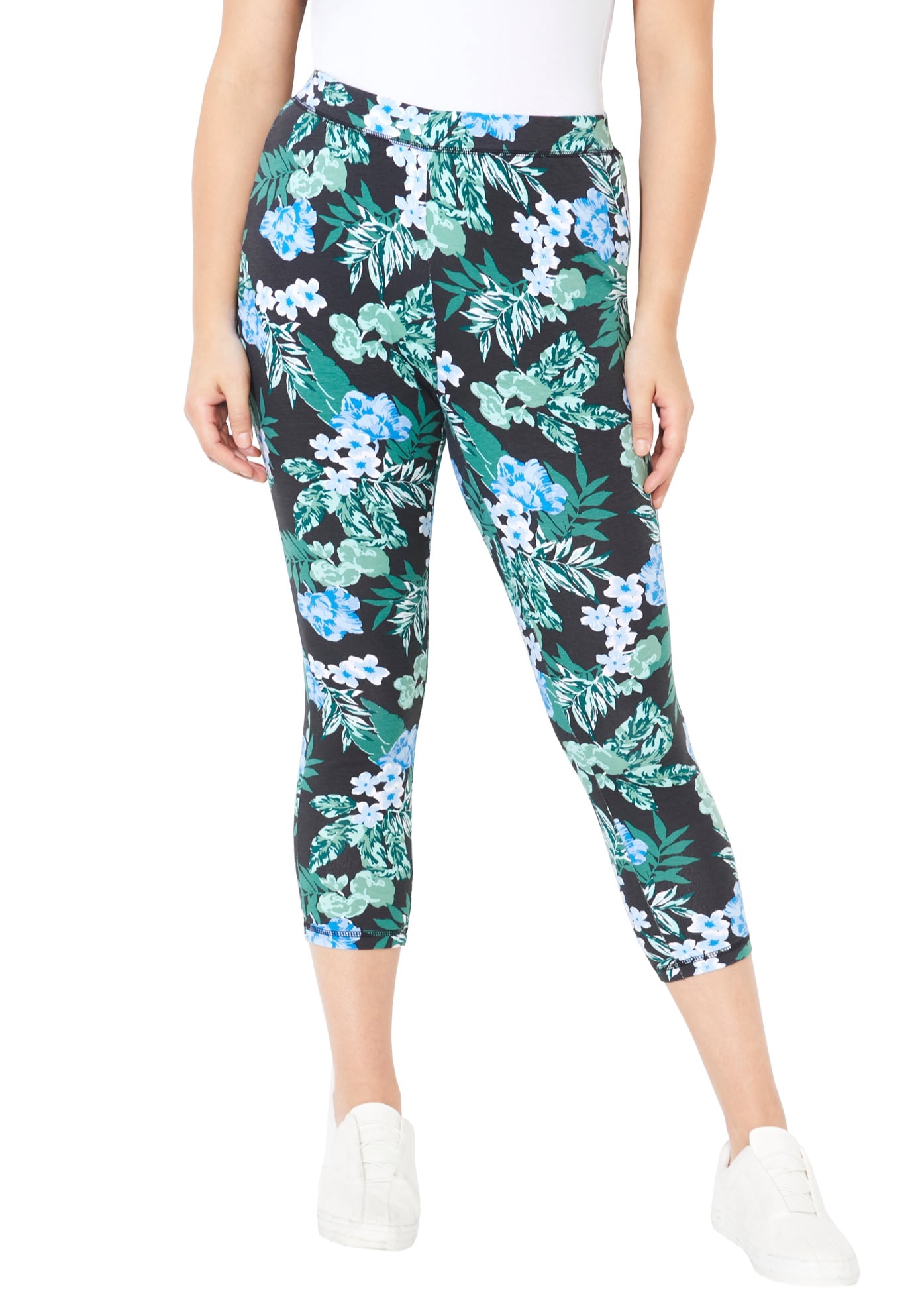 Catherines Women's Plus Size Knit Legging Capri - Walmart.com