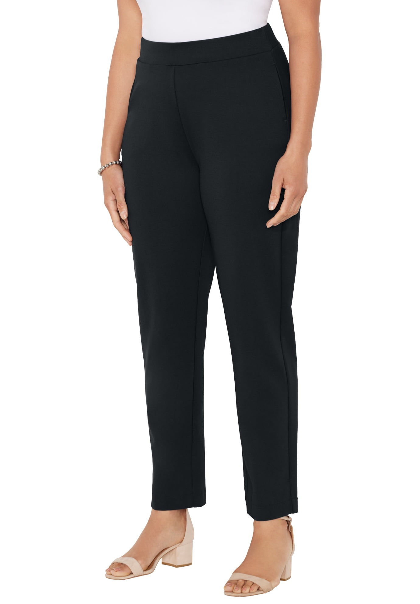 Catherines Women's Plus Size Liz&Me Slim Leg Ponte Knit Pant - Walmart.com
