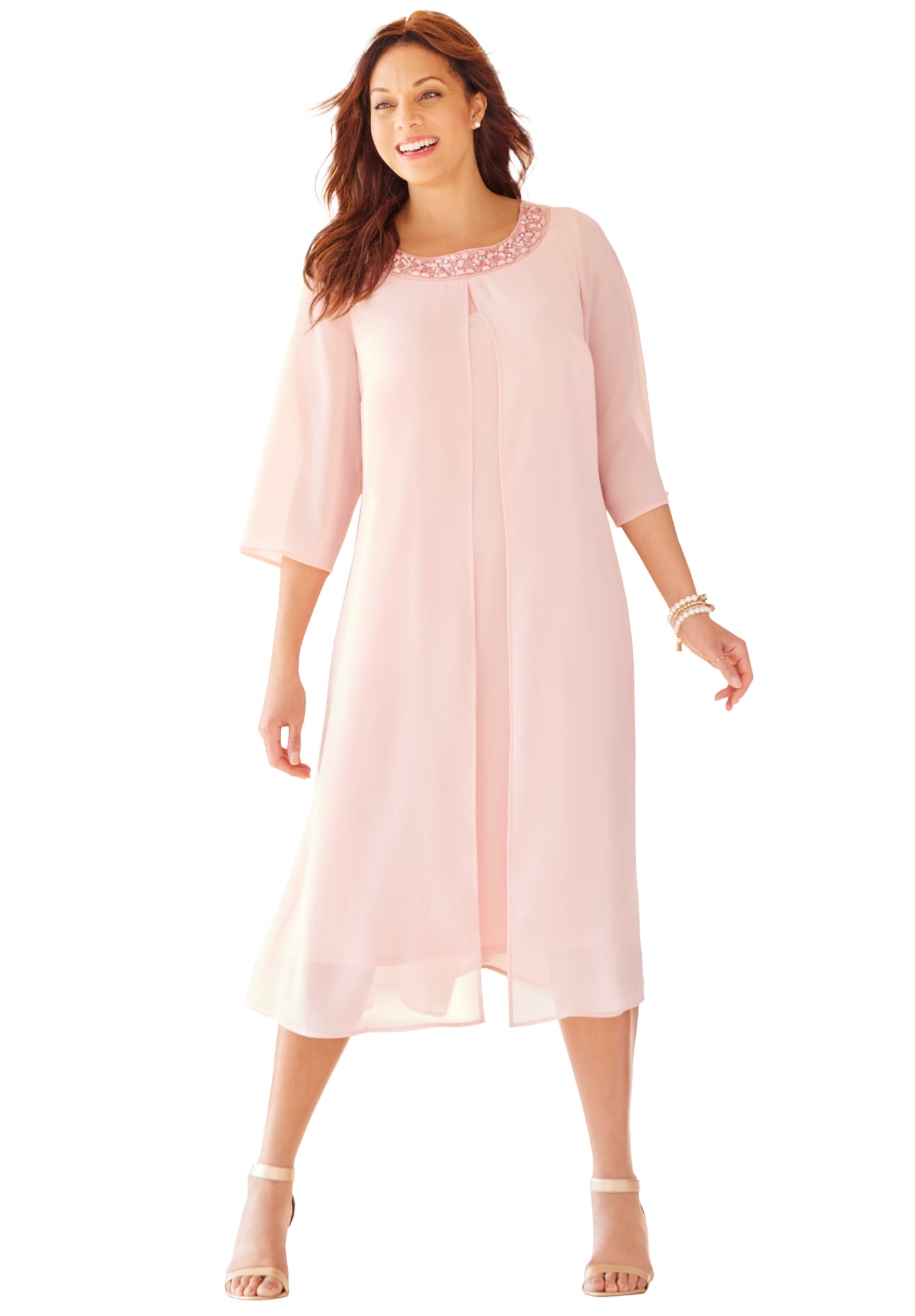 Catherines Women's Plus Size Midnight Dazzle Flyaway Dress - Walmart.com