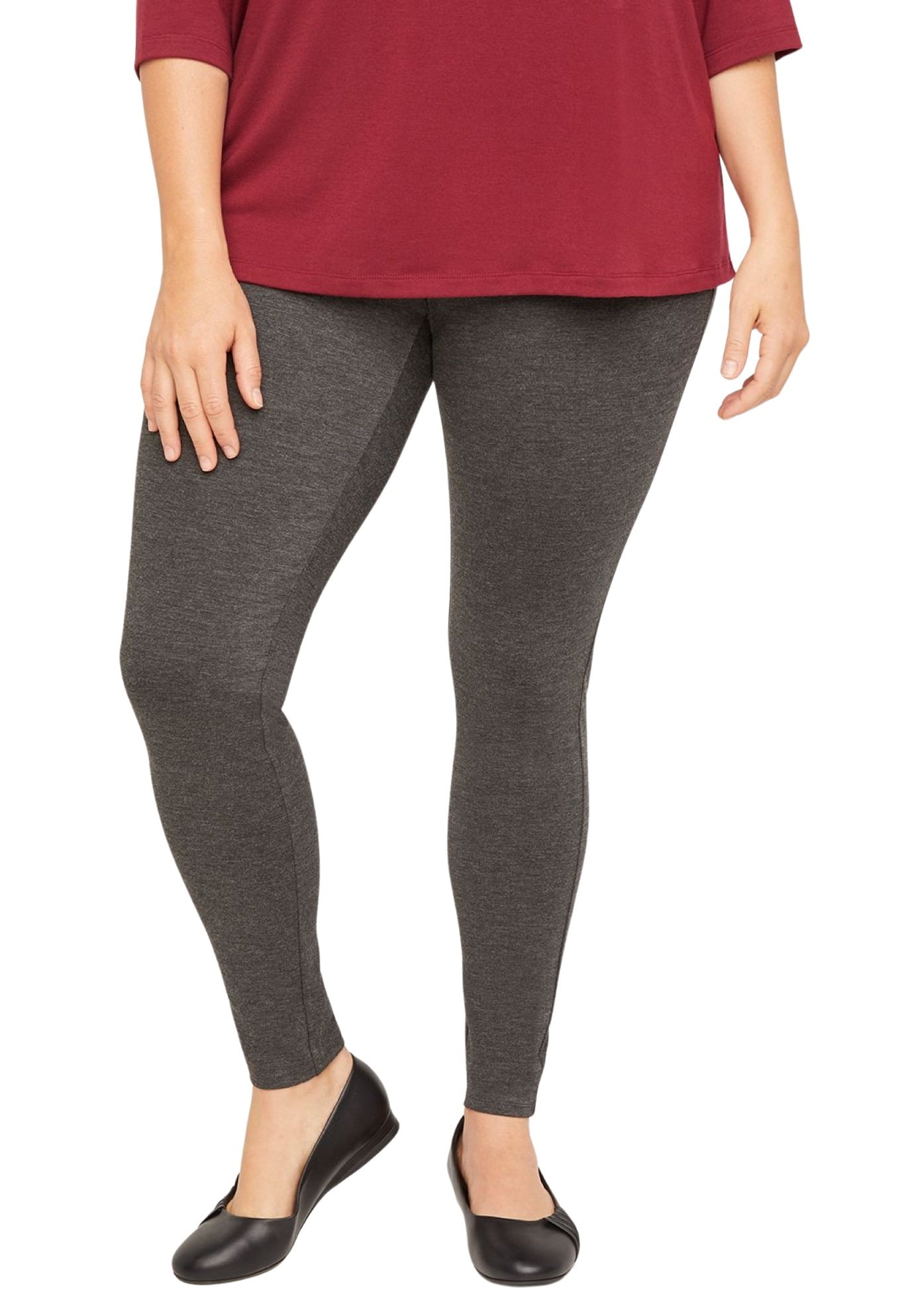 Catherines Women's Plus Size Petite Ultra-Knit Ponte Legging - Walmart.com