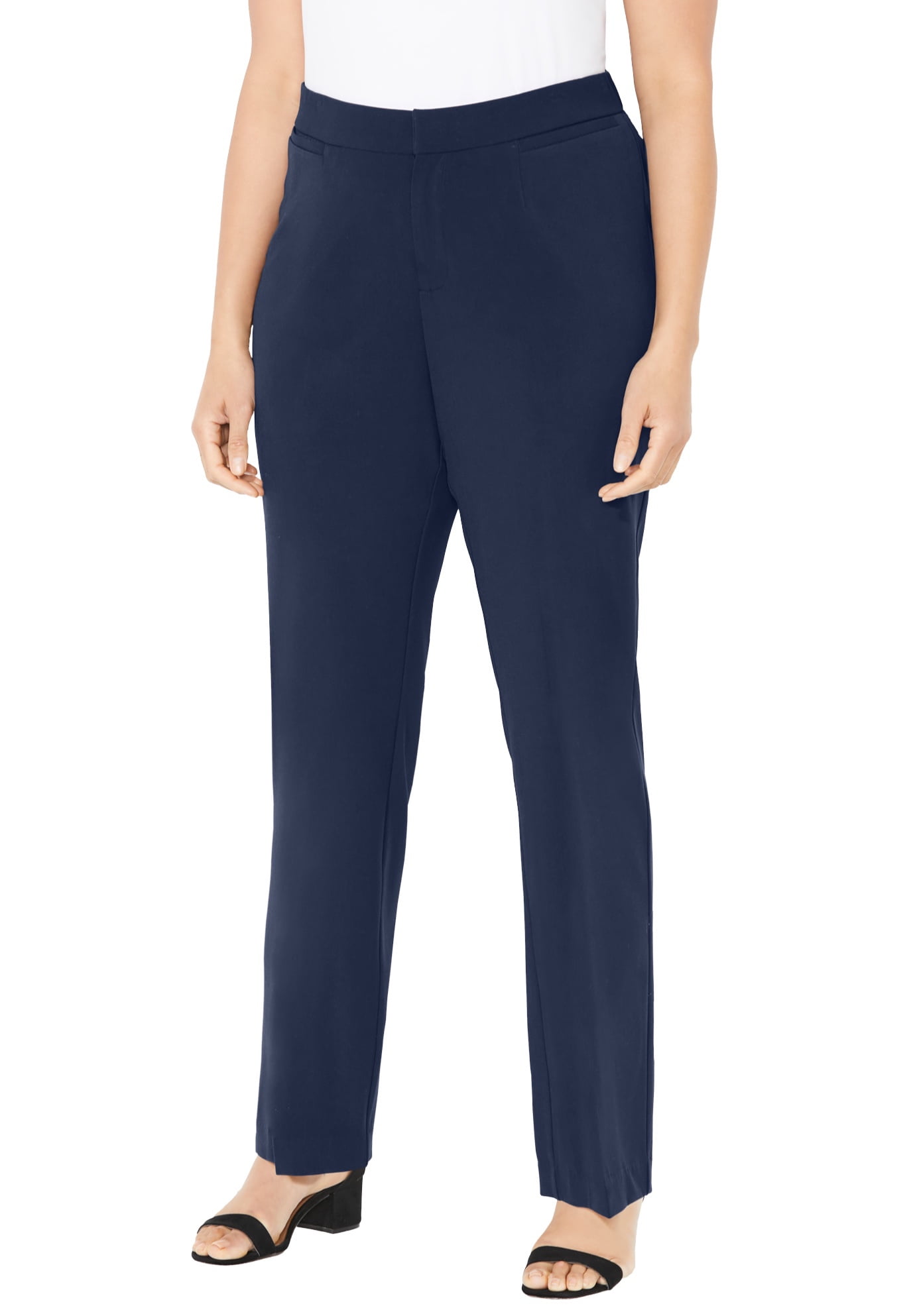 Catherines Women's Plus Size Right Fit Pant (Moderately Curvy ...