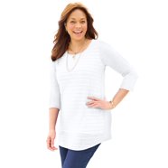 Catherines Women's Plus Size Anywear Fluid Tunic - Walmart Business ...