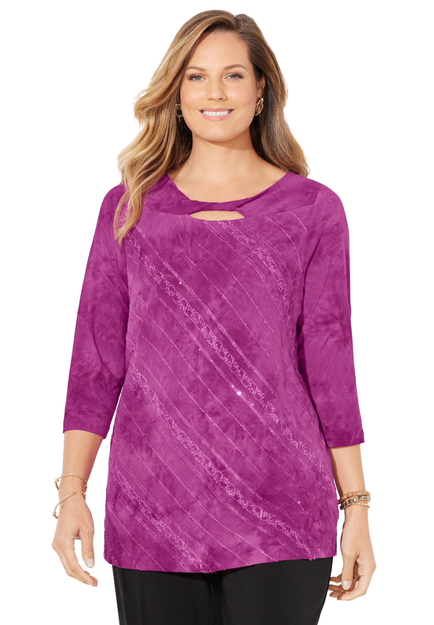 Catherines Women's Plus Size Starlight Top - Walmart.com