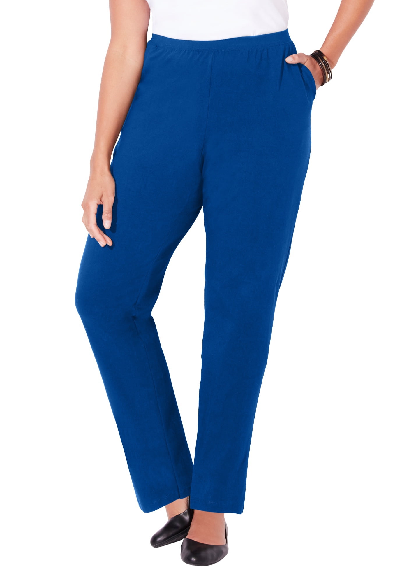 Catherines Casual Office Women's Plus Size Suprema Pant - 4X, Dark ...