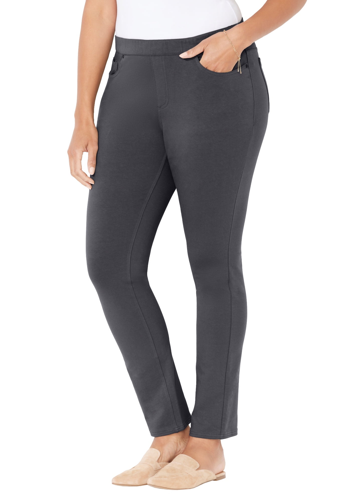Catherines Women's Plus Size The Knit Jean - Walmart.com