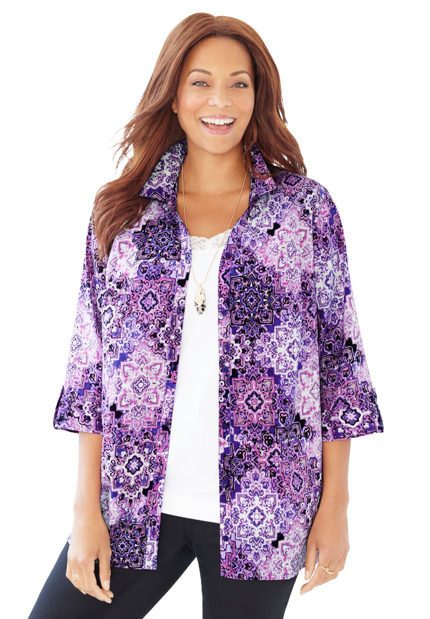 Catherines Women's Plus Size The Timeless Blouse - Walmart.com