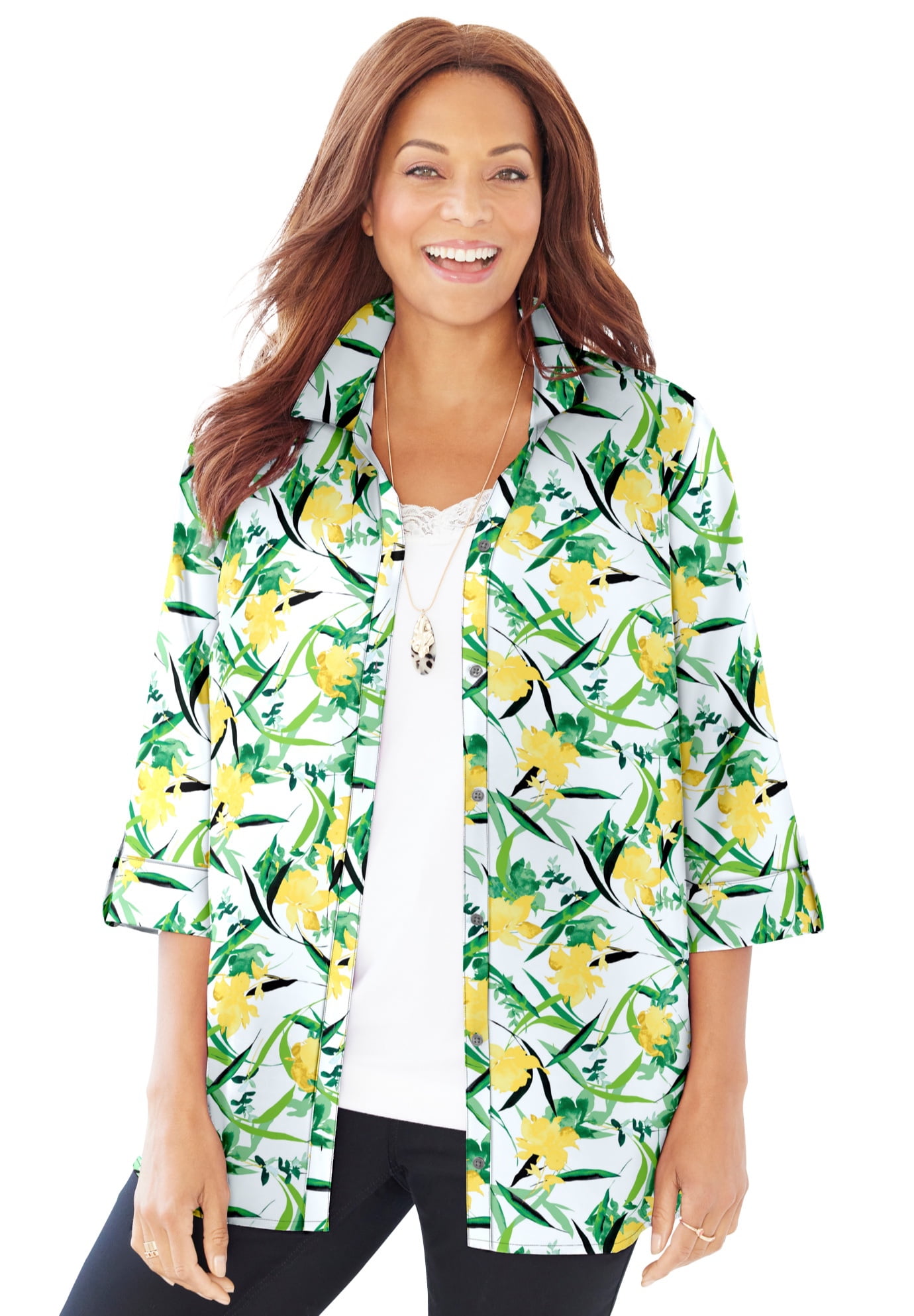 Catherines Women's Plus Size The Timeless Blouse - Walmart.com