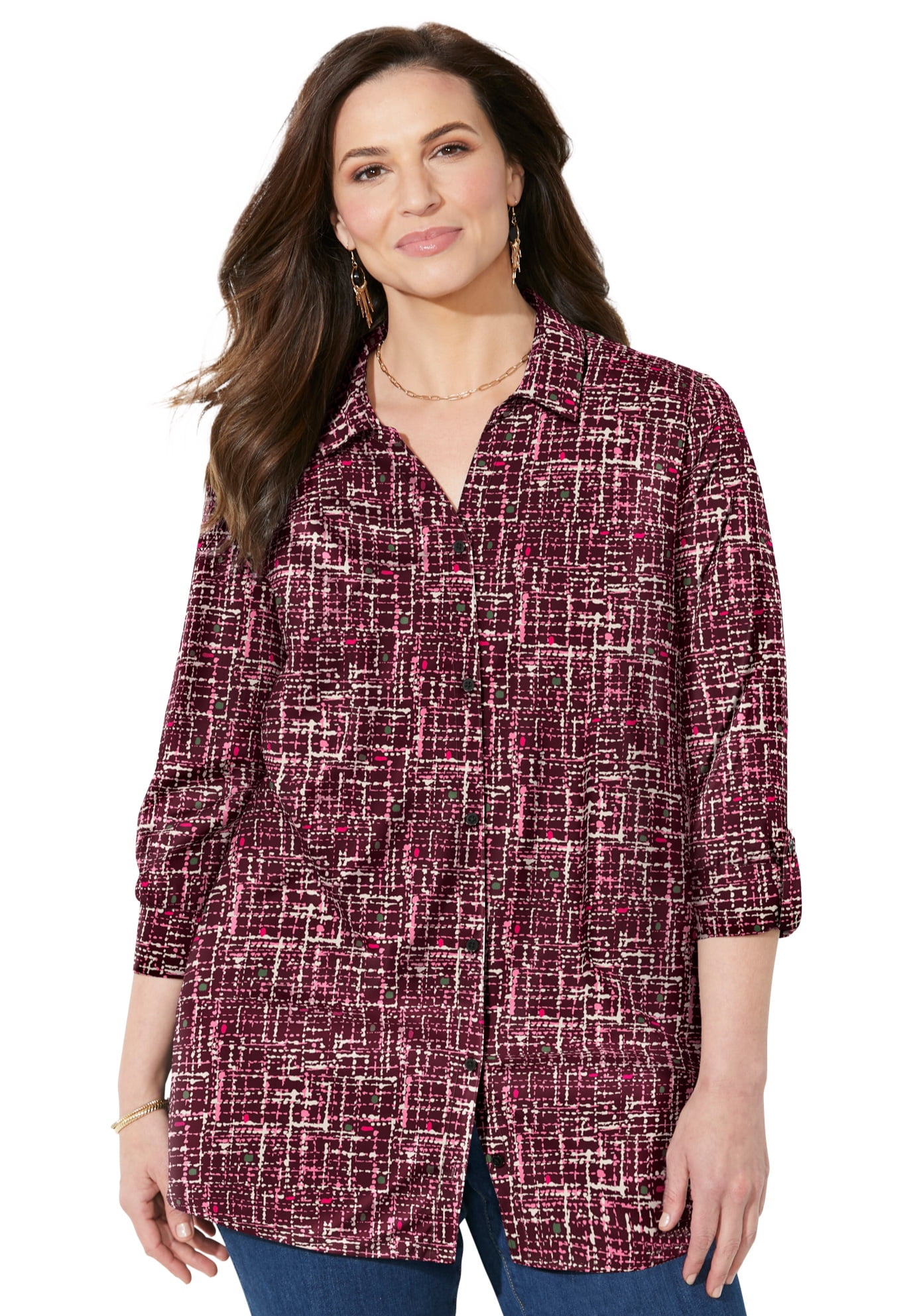 Catherines Women's Plus Size The Timeless Blouse - Walmart.com