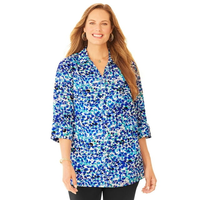 Catherines Women's Plus Size The Timeless Blouse - Walmart.com