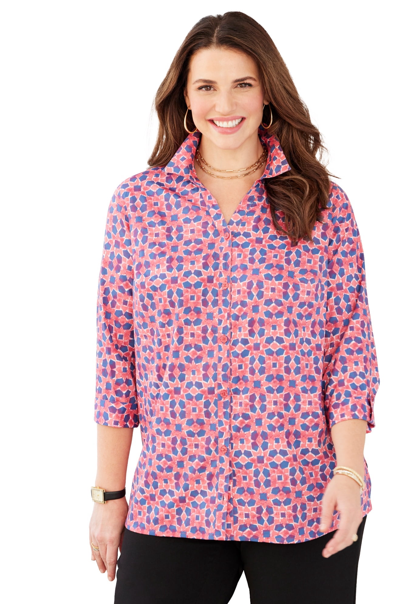 Catherines Women's Plus Size The Timeless Blouse - Walmart.com