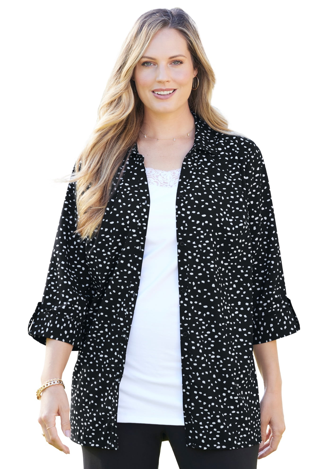 Catherines Women's Plus Size The Timeless Blouse - Walmart.com