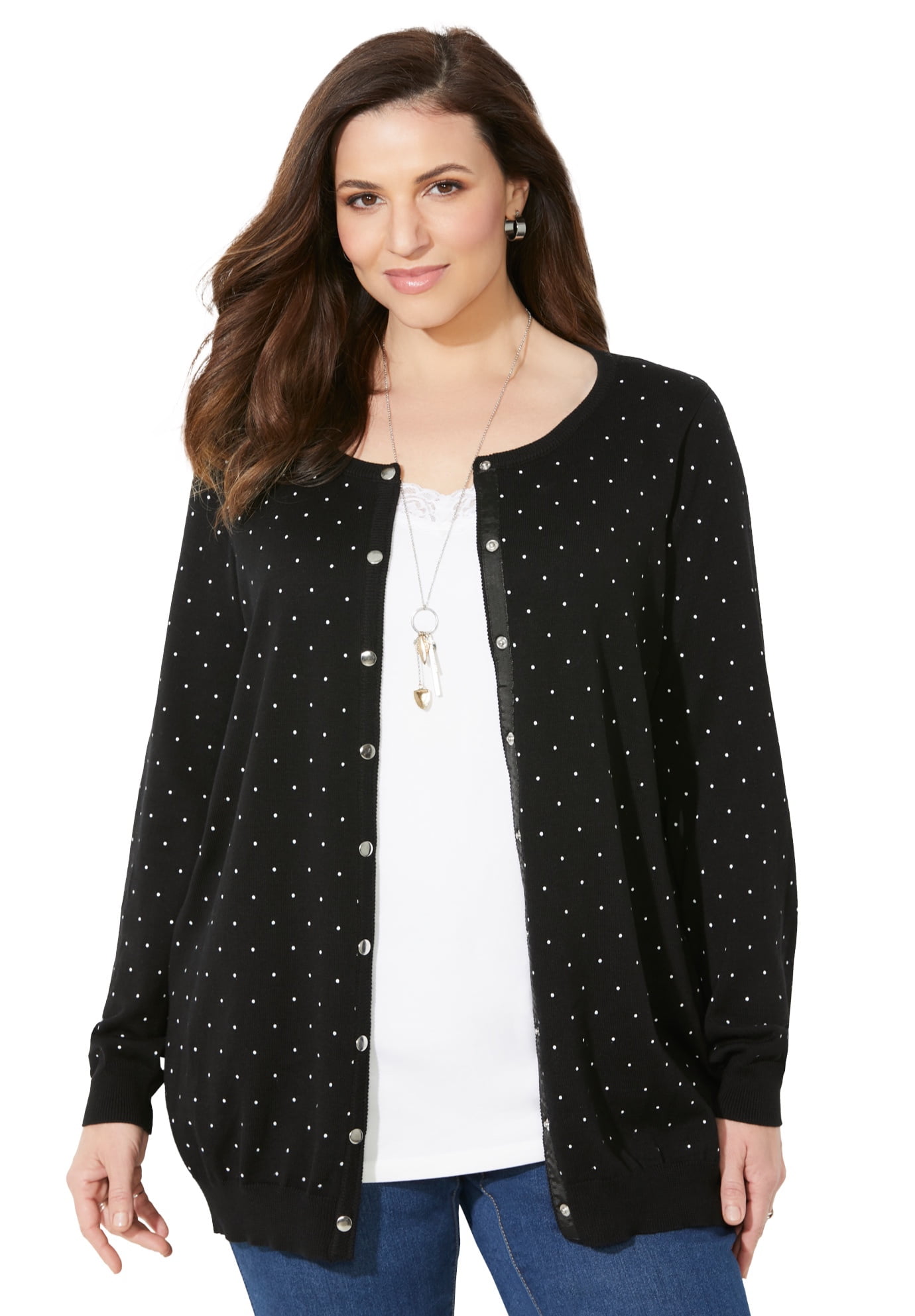 Catherines Women's Plus Size The Timeless Cardigan - Walmart.com