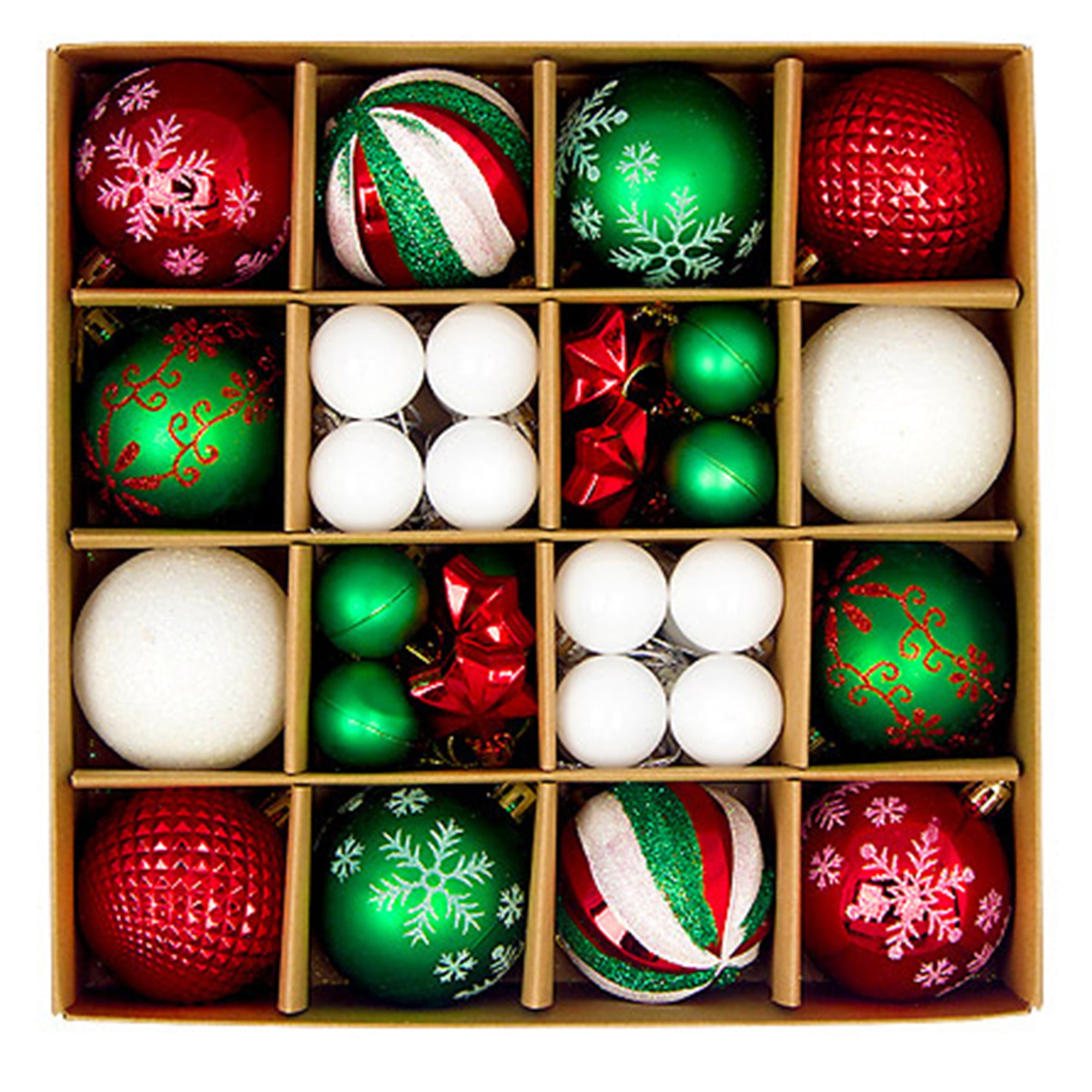 Cathery Christmas Tree Ornament Set Shatterproof Christmas Ball ...