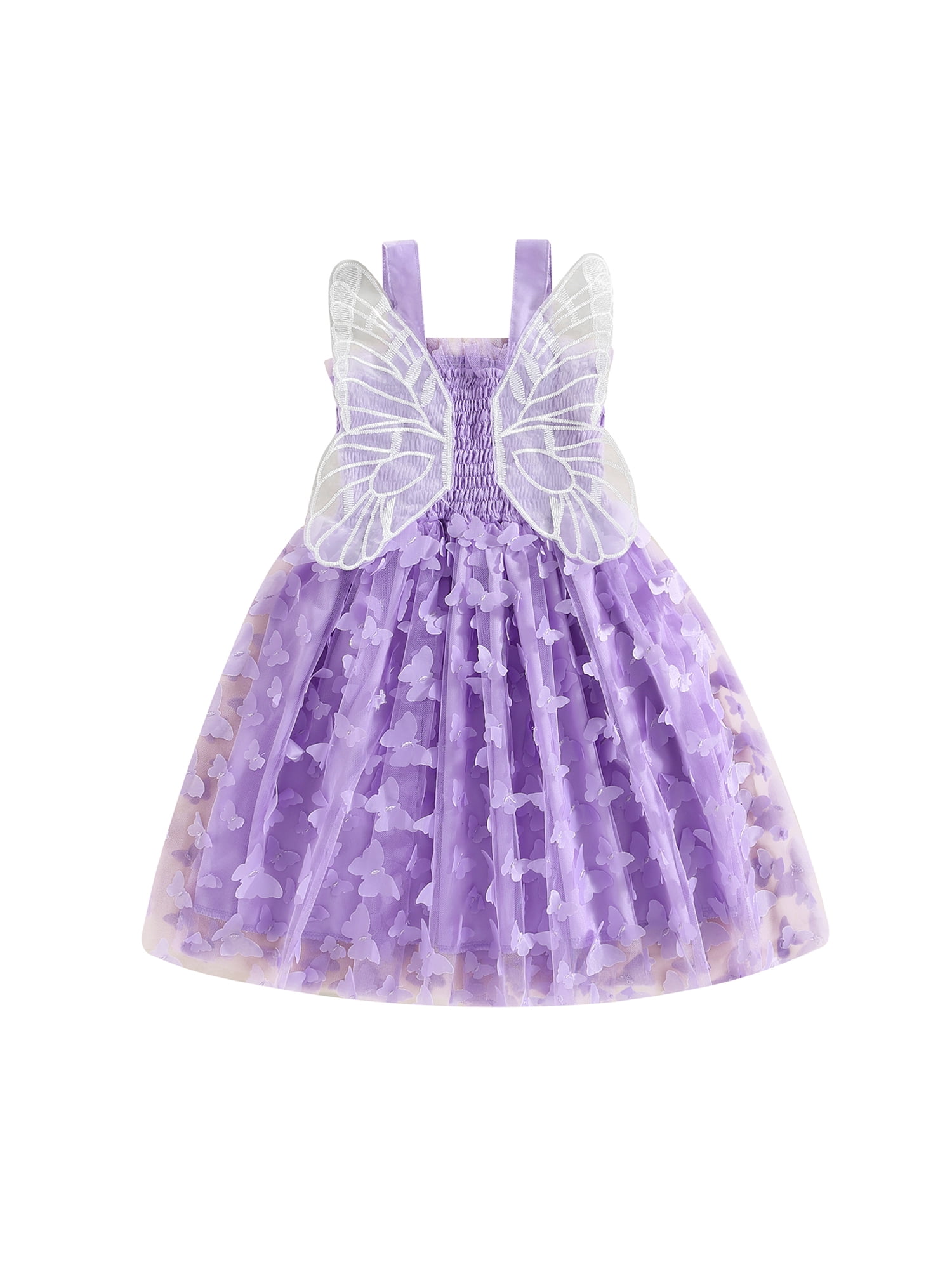 Cathery Toddler Baby Girl Party Butterfly Dress Infant Sleeveless Tulle ...