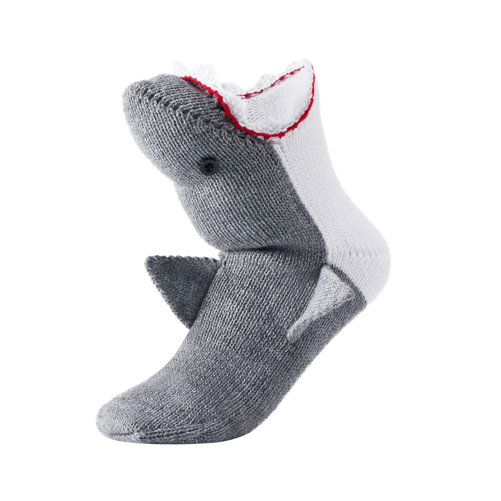 Cathery Women Funny Animal Socks Crochet Novelty Alligator Shark Floor ...