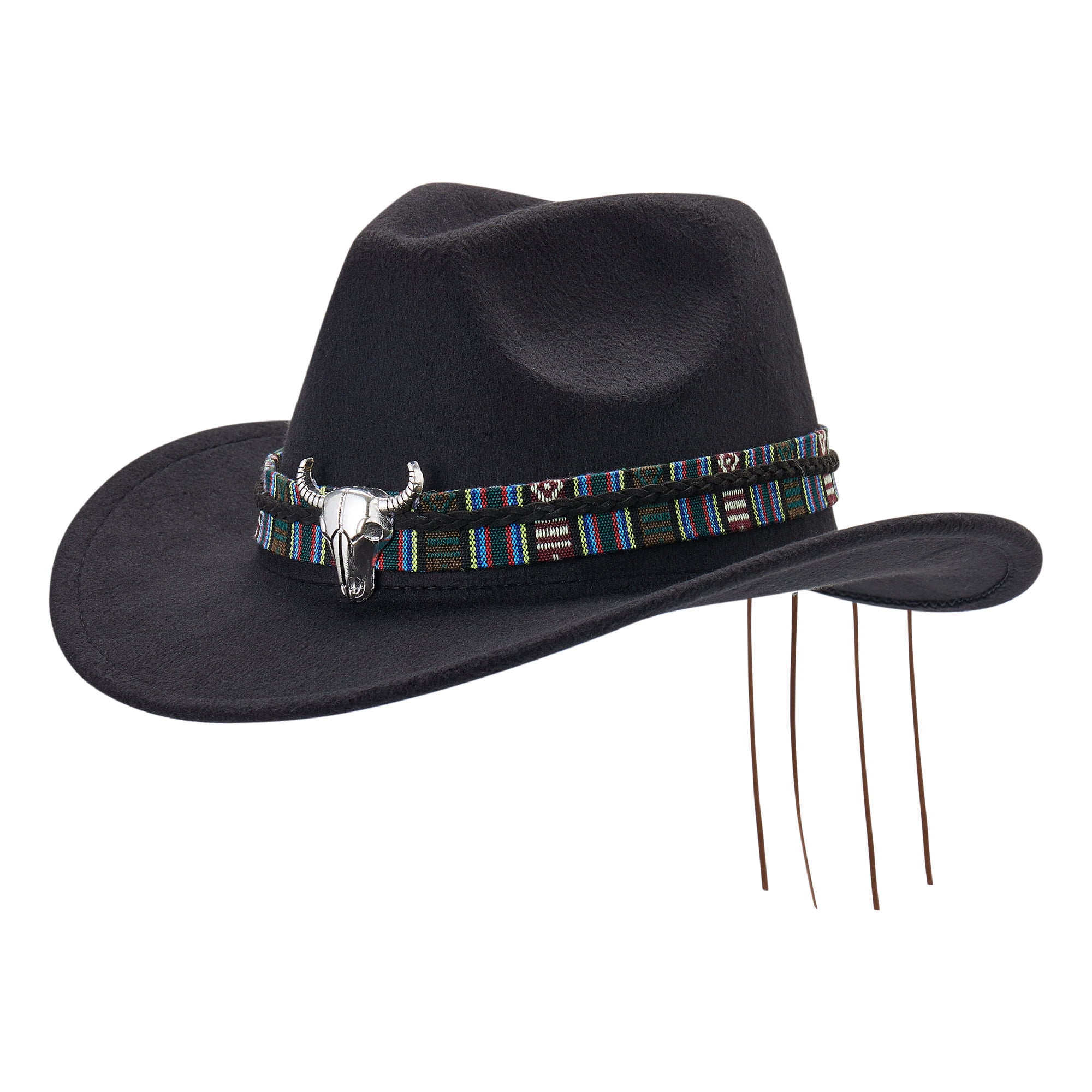 Cathery Women Rhinestone Cowboy Hats Glitter Western Furry Cowgirl Hats ...
