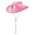Cathery Women Rhinestone Cowboy Hats Glitter Western Furry Cowgirl Hats ...