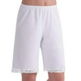 Cathery Women's Lace Trim Slips Solid Smooth Bloomer Pants Loose Above ...