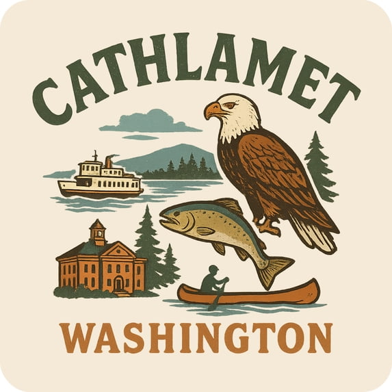Cathlamet Washington Keepsakes Souvenir Vinyl Sticker – Destination ...