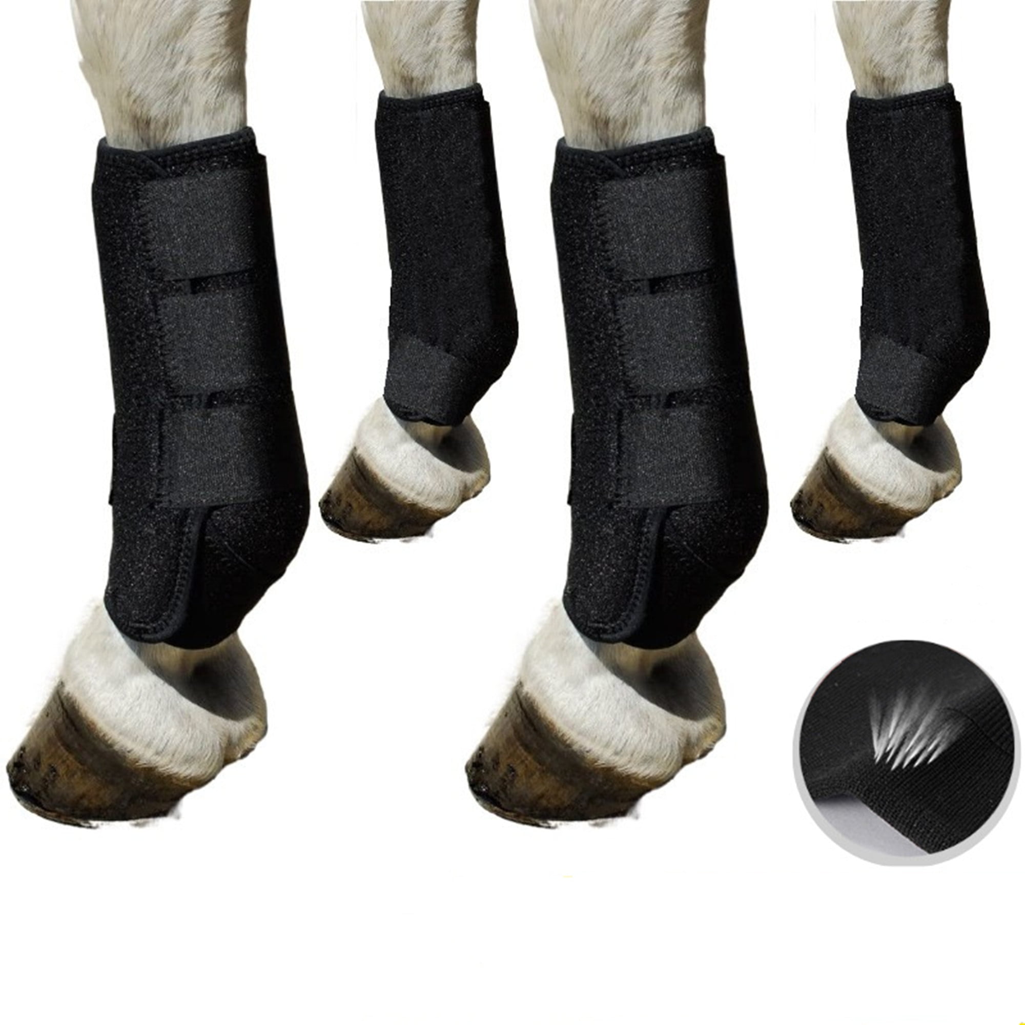 Cathoe 4pcs Fly Prevention Horse Leg Guard Cool Mesh Boots Horse ...