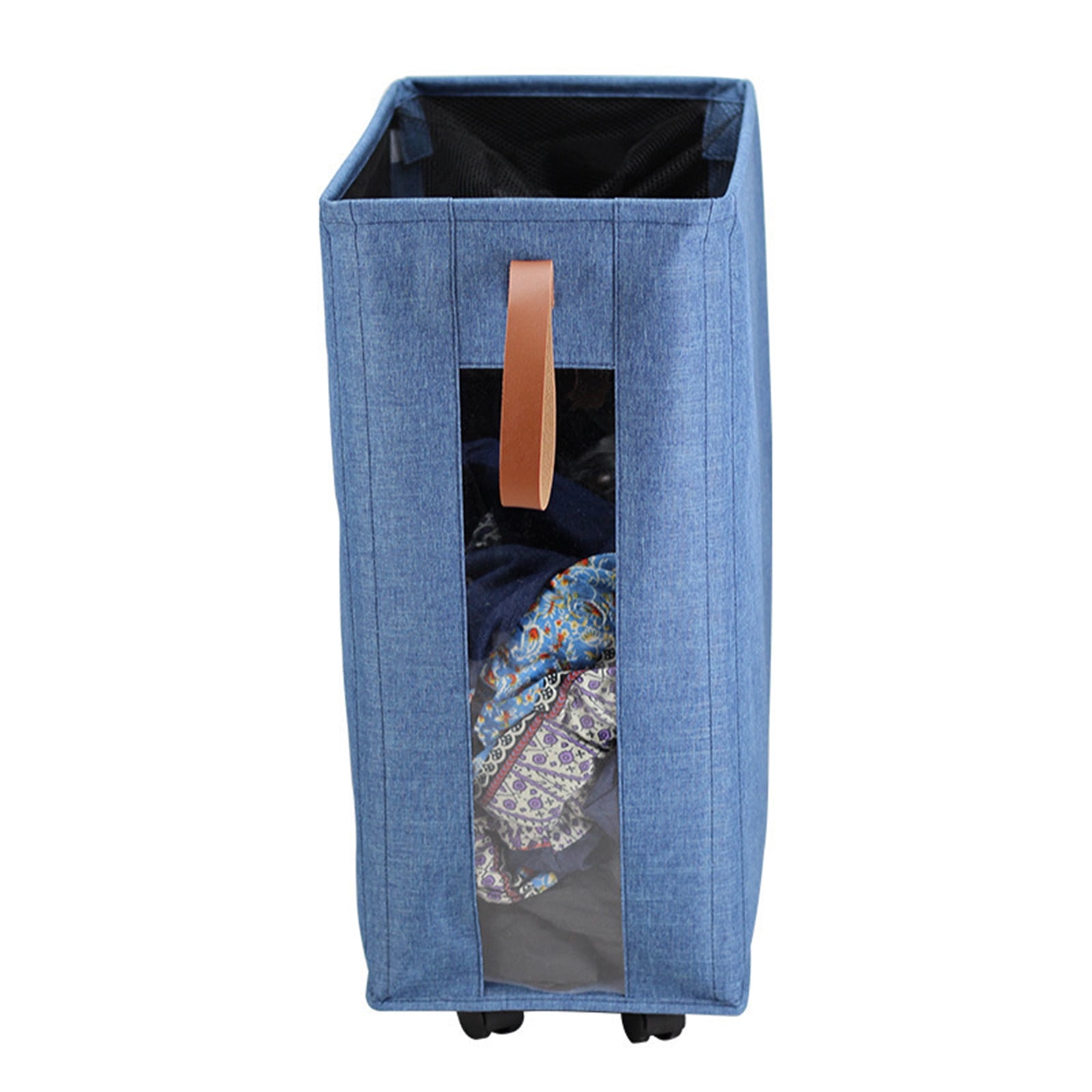 Cathoe Laundry Hamper Basket, Foldable Organizer with Wheels, Large ...