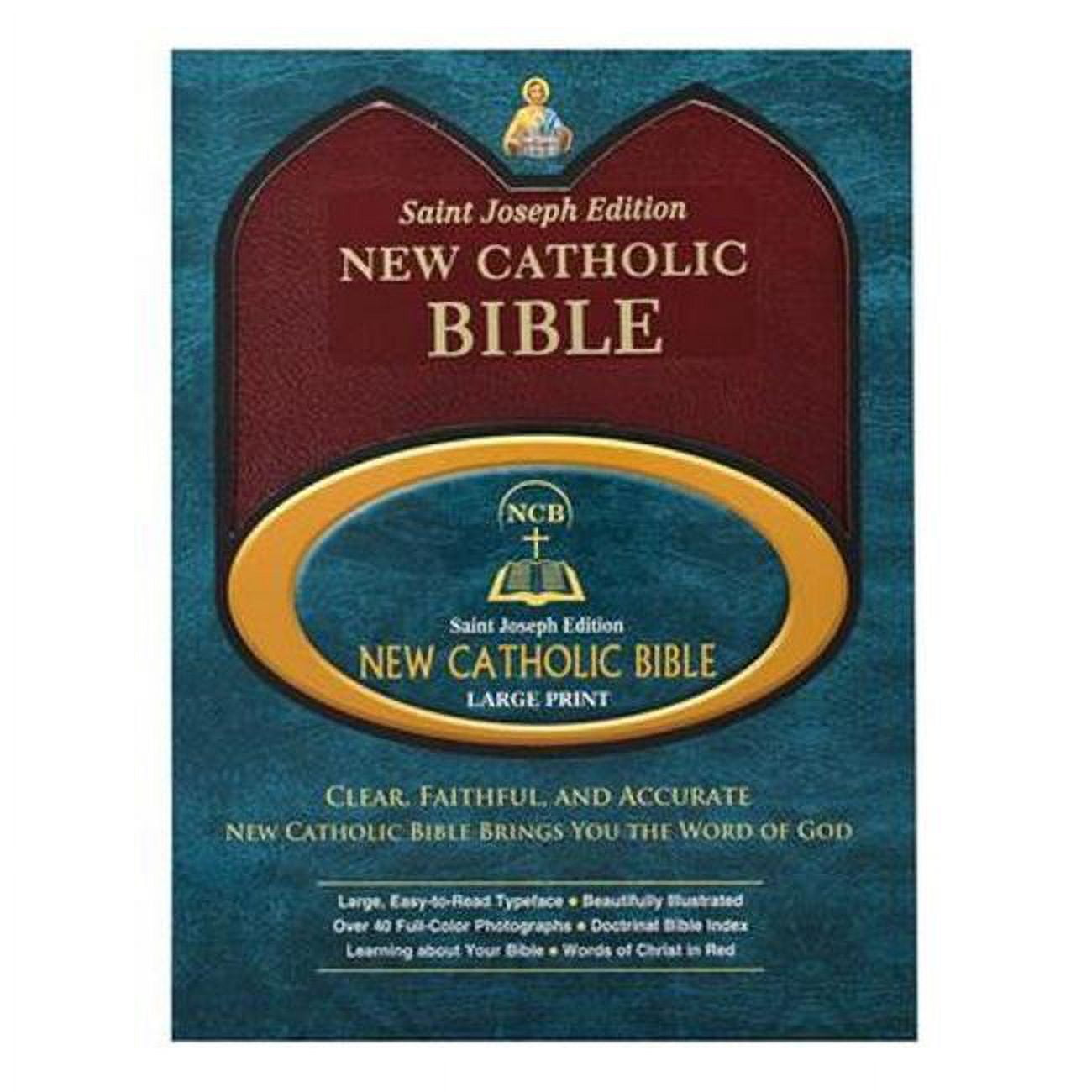 Catholic Book Publishing NCB St. Joseph Large Type New Catholic Bible ...