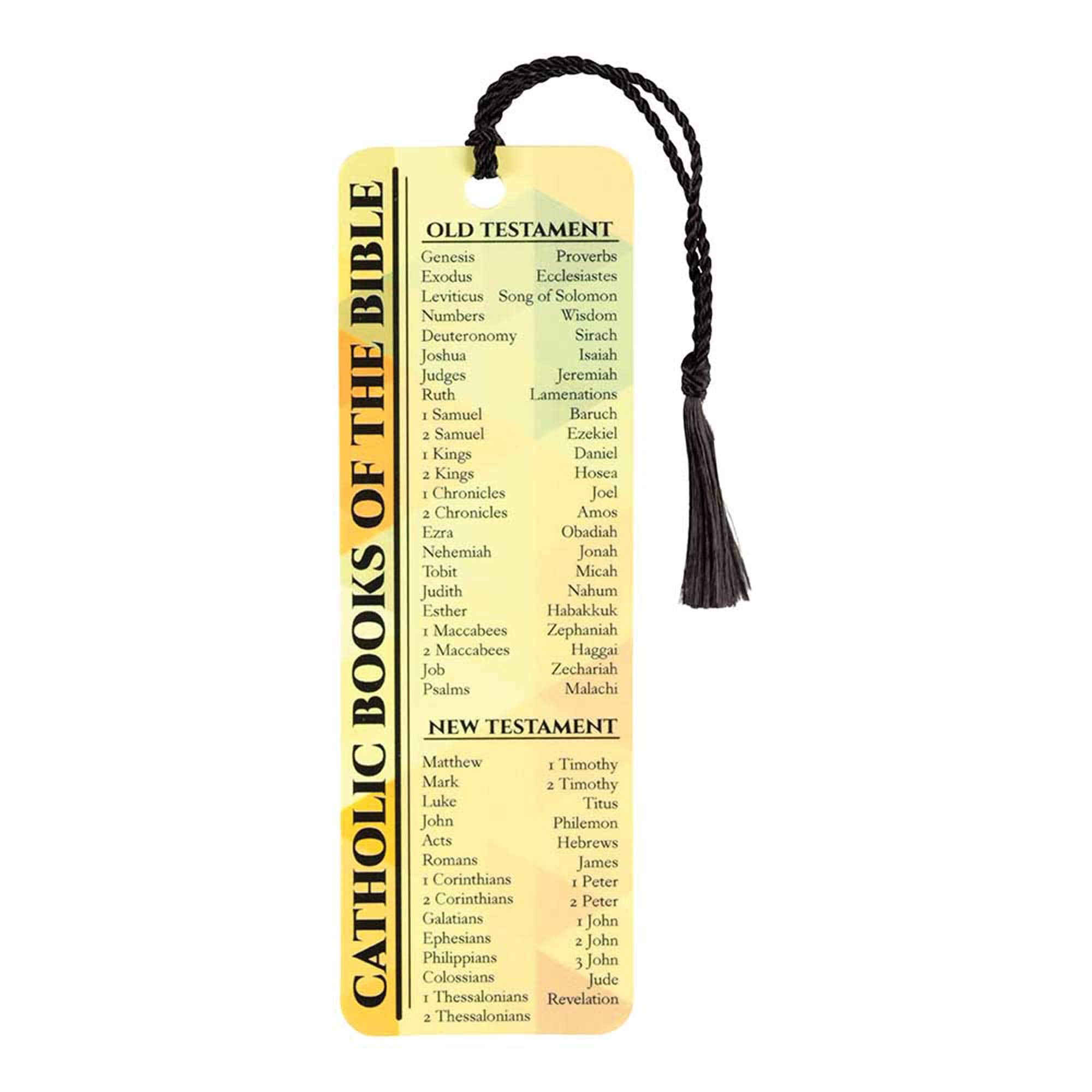 Catholic Books of Bible Buttercup Cardstock Tassel Bookmark Tags, Pack ...