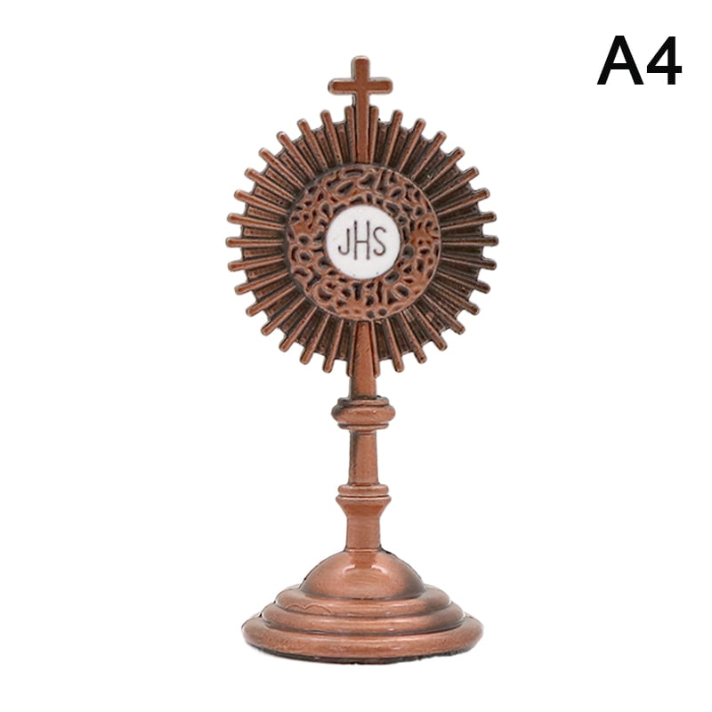 Catholic Christian Communion Statue Gold Jesus Hominum Salvator ...